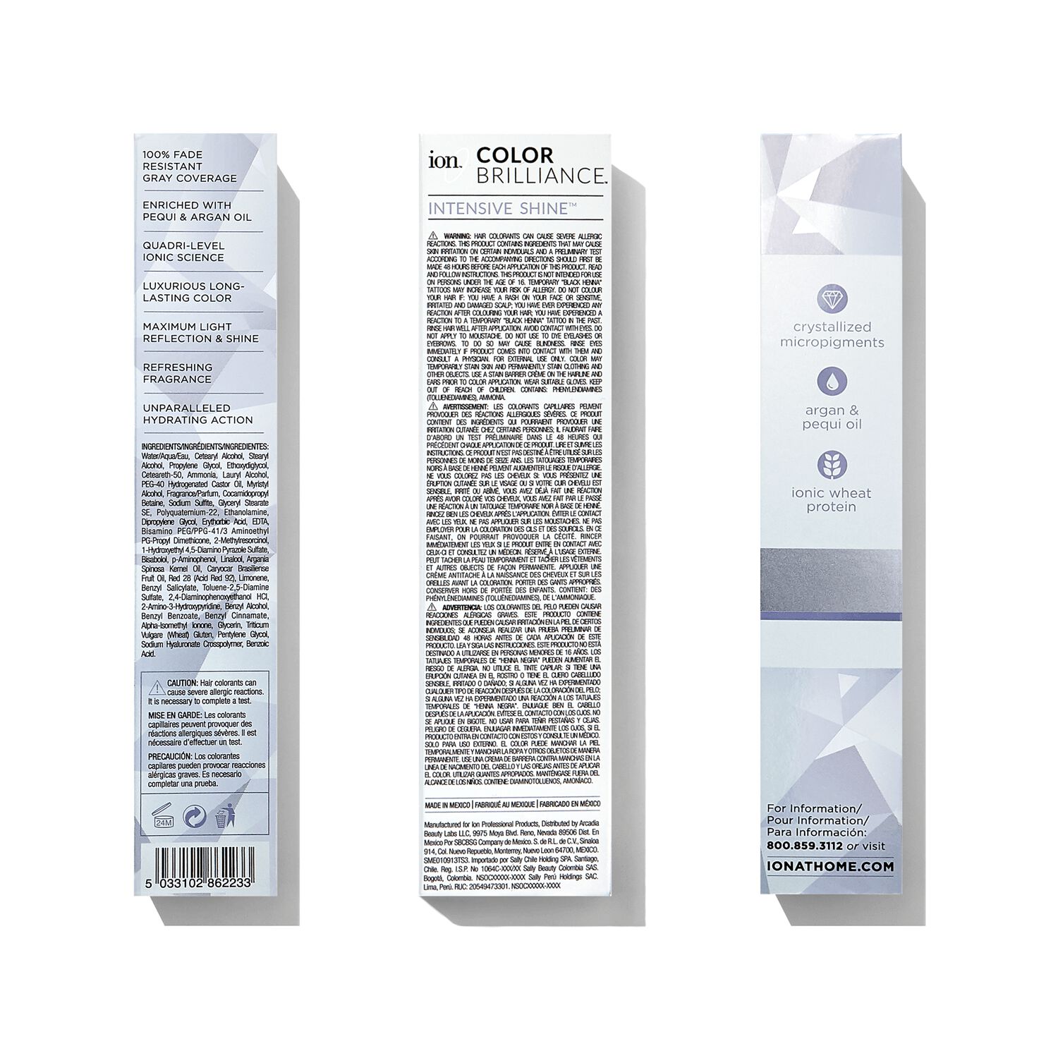 Ion 8R-HM Rose Permanent Creme Hair Color by Color Brilliance ...