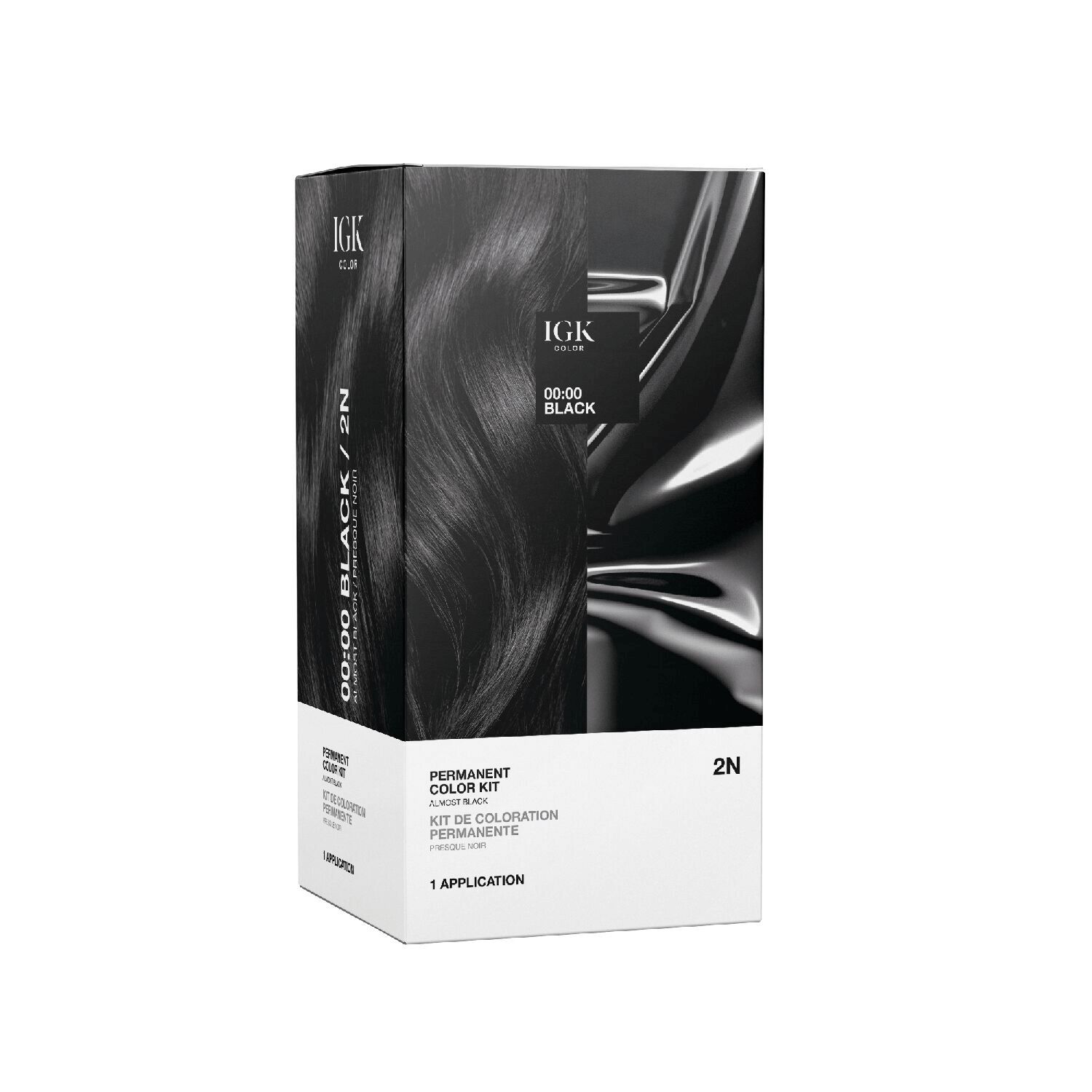 IGK 00:00 Black Permanent Color Kit | Sally Beauty