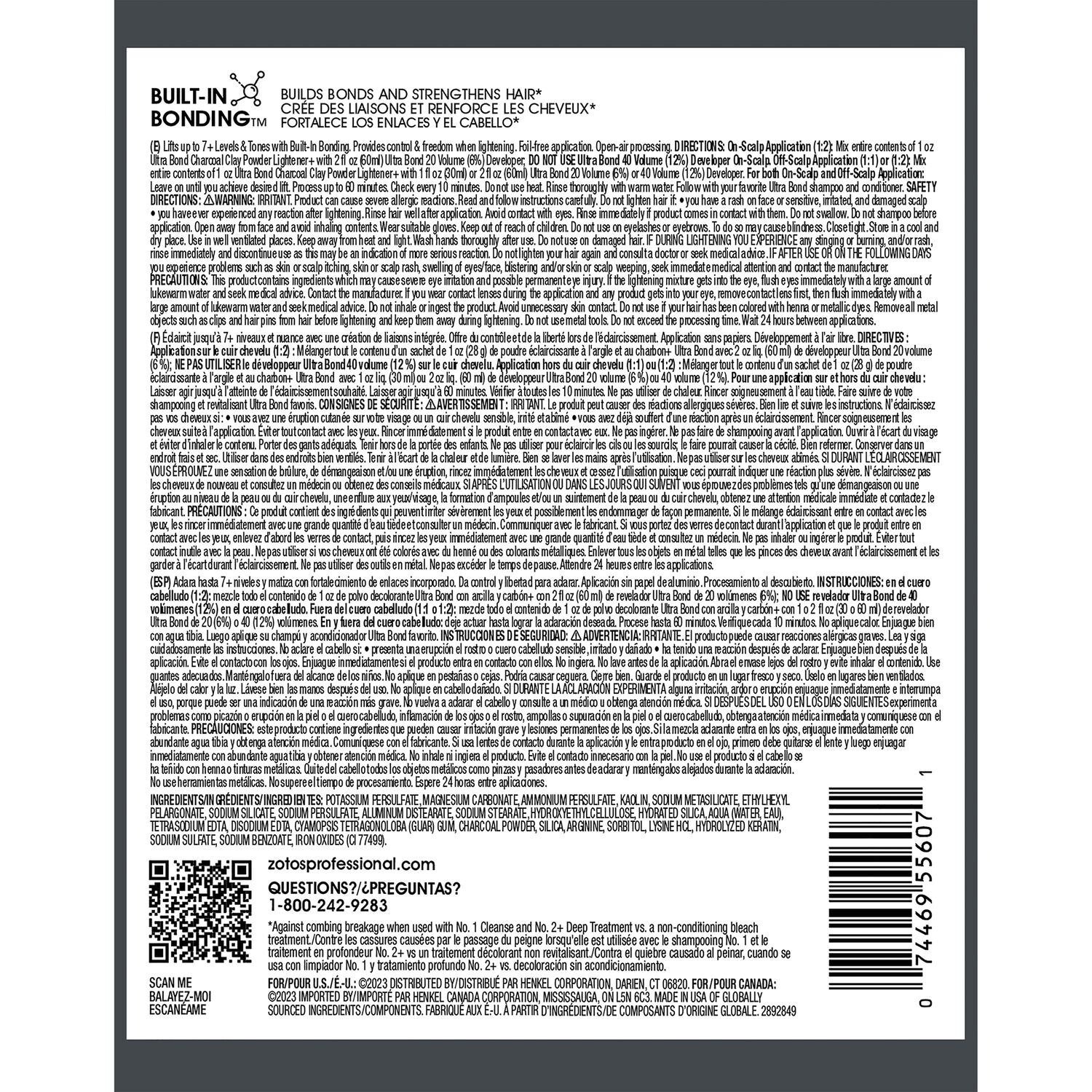 AGEbeautiful Ultra Bond Charcoal Clay Powder Lightener 1 oz | Sally Beauty