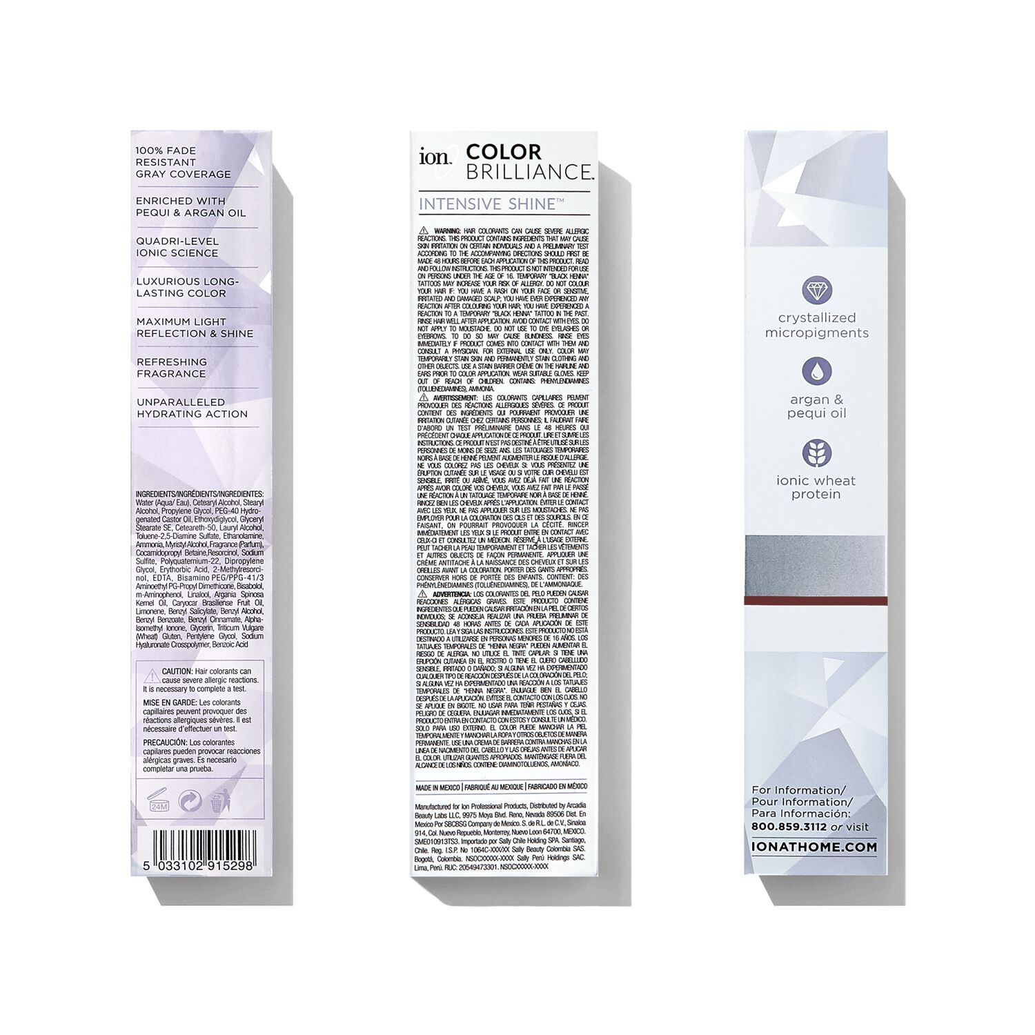 Ion 5N Light Brown Permanent Creme Hair Color by Color Brilliance ...