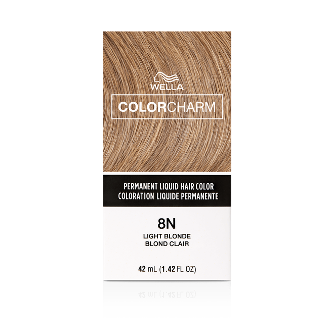 8N Light Blonde colorcharm Permanent Liquid Hair Color by Wella | Hair ...