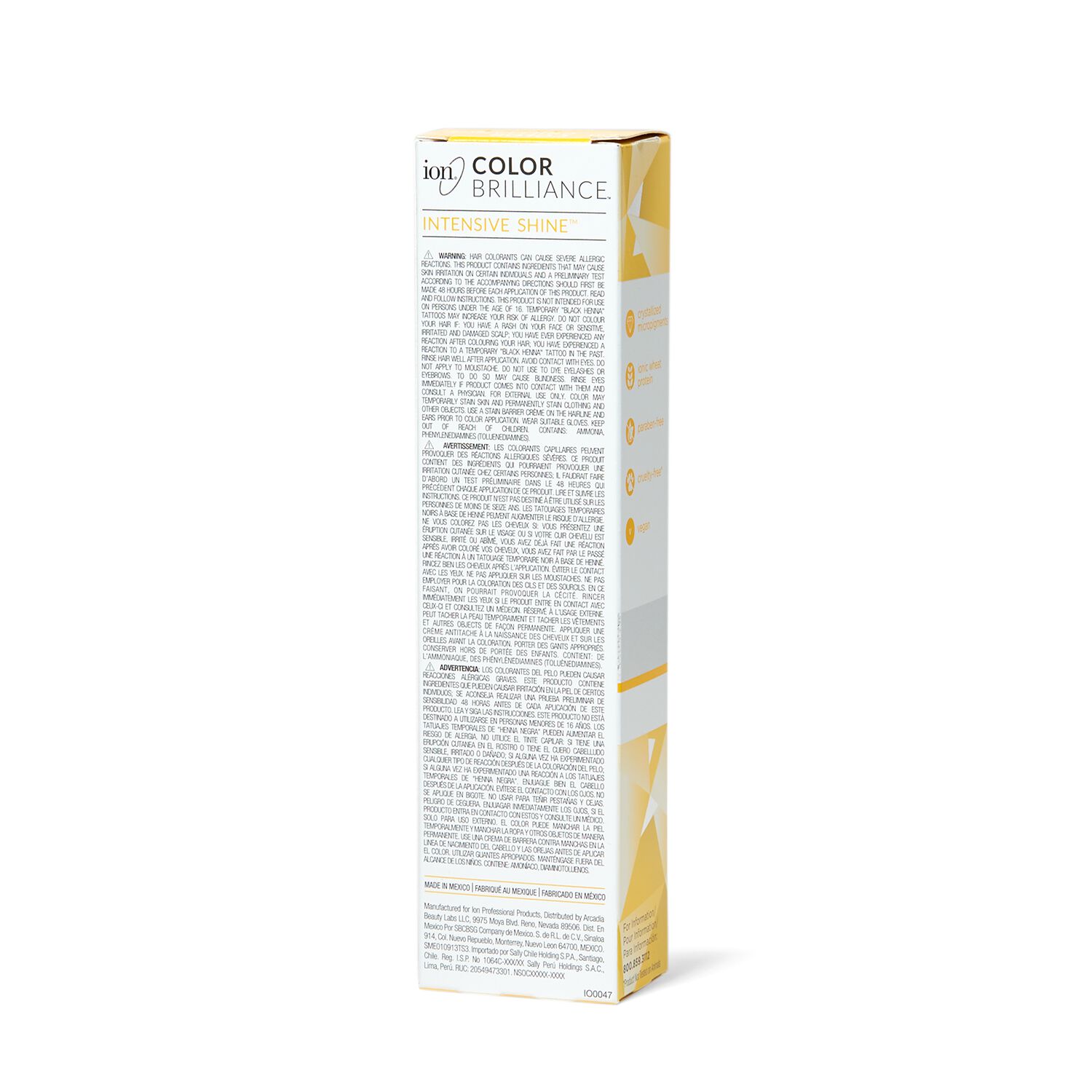 Ion True Tones for Dark Hair Permanent Crème Hair Color Honey Blonde ...