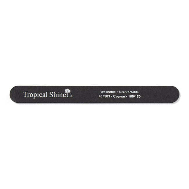 Tropical Shine Black Cushion Nail File Coarse 100/180 grit - Nail Files ...