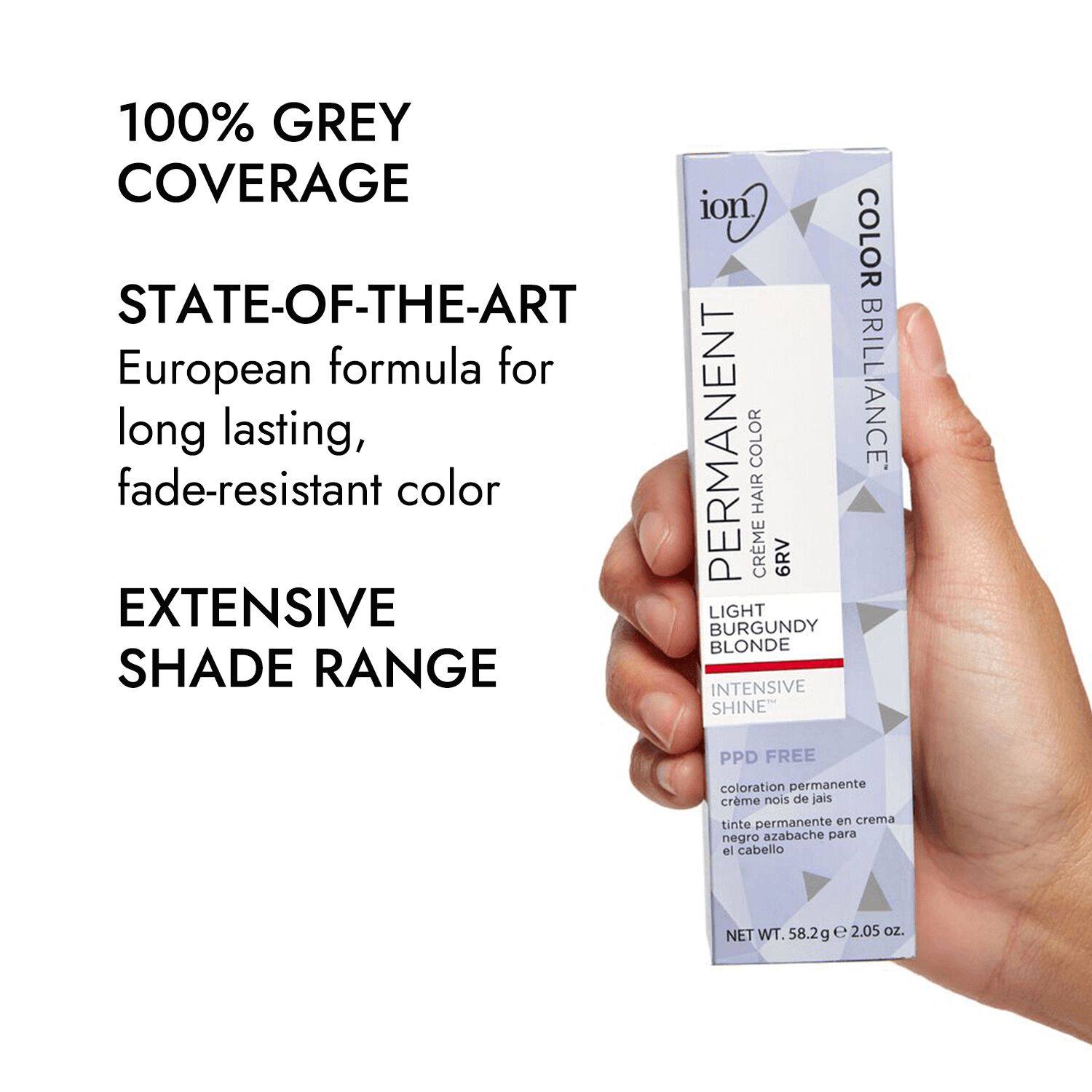 Ion 6RV Light Burgundy Blonde Permanent Creme Hair Color by Color ...