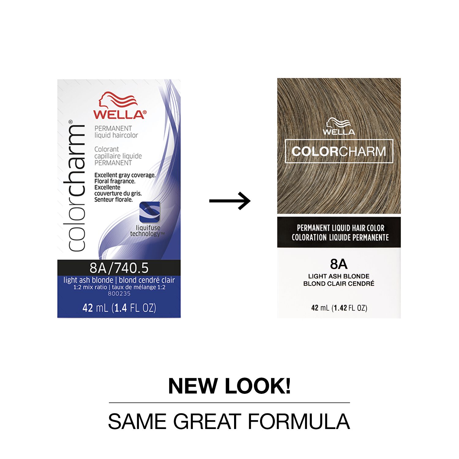 8A Light Ash Blonde colorcharm Permanent Liquid Hair Color by Wella ...