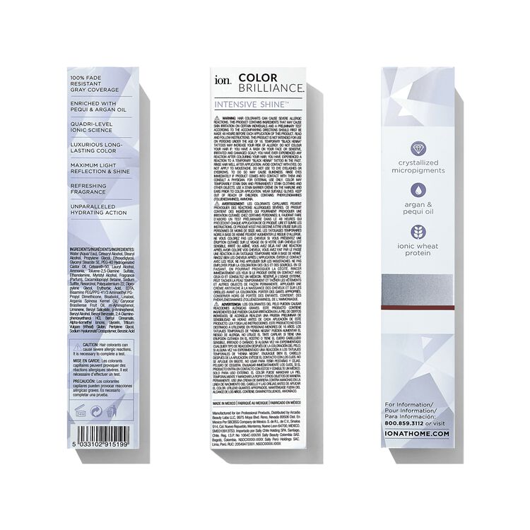 Ion 4A Medium Ash Brown Permanent Creme Hair Color by Color Brilliance ...