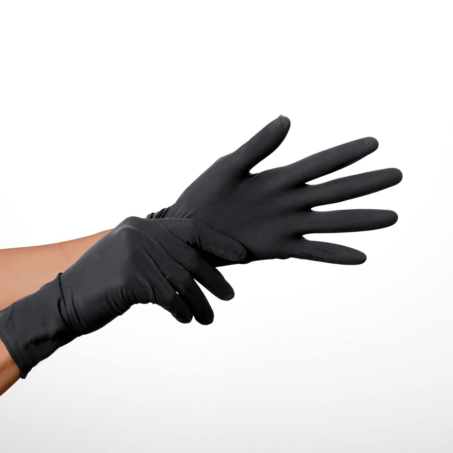 Salon Care Medium 2ct Black Nitrile Gloves | Sally Beauty