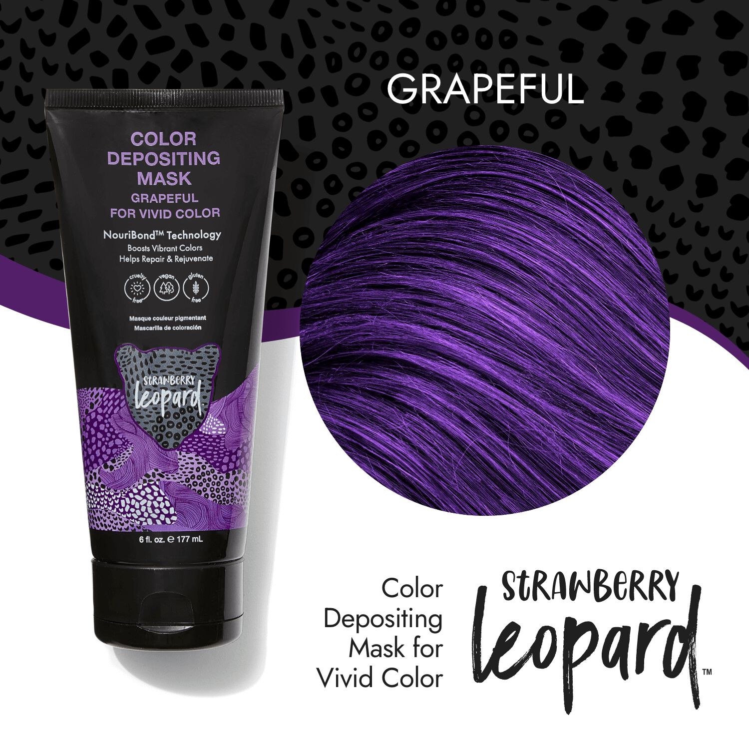 Strawberry Leopard Grapeful Color Depositing Hair Mask | Color ...