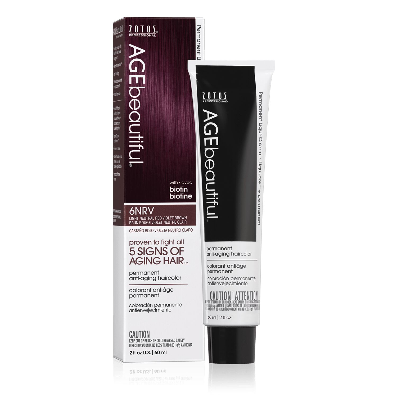 6NRV Light Neutral Red Violet Brown Permanent Liqui-Creme Hair Color ...