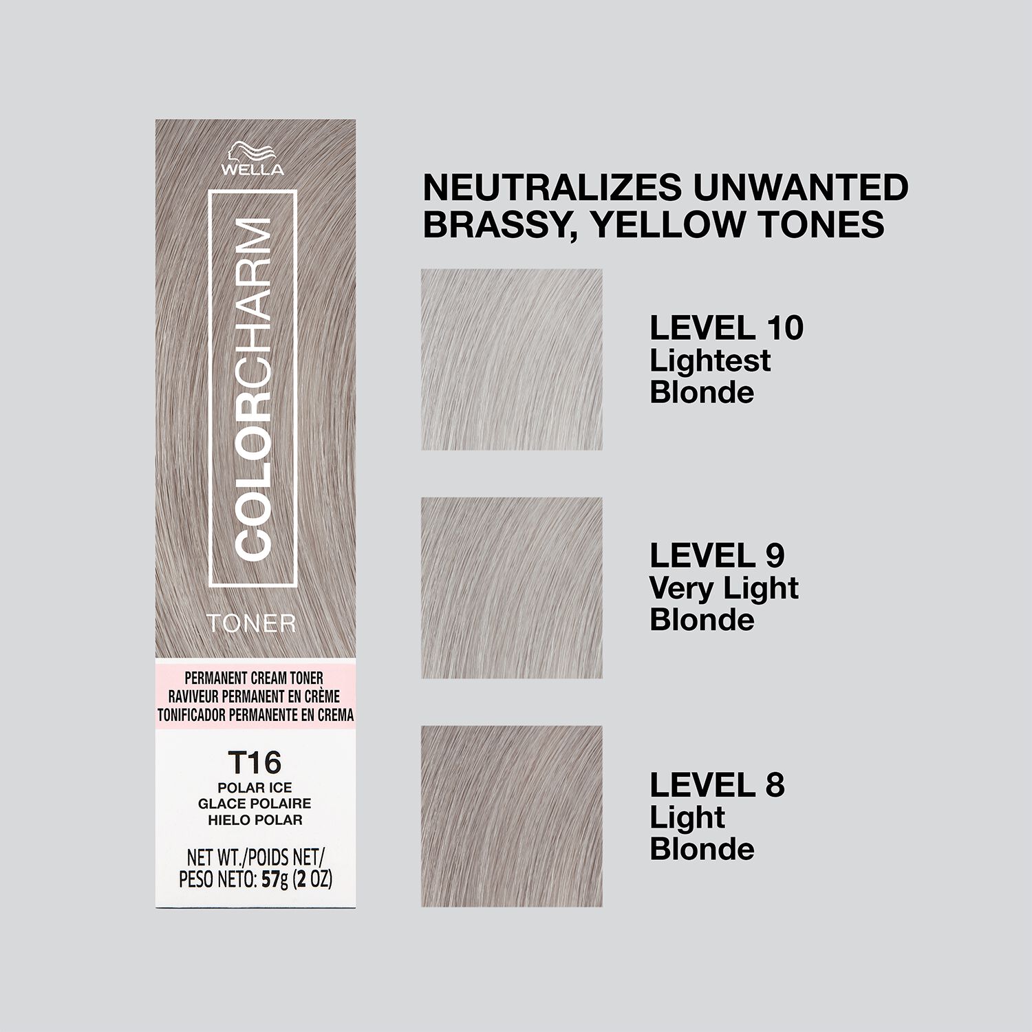 Wella colorcharm T16 Polar Ice Permanent Cream Toner | Sally Beauty