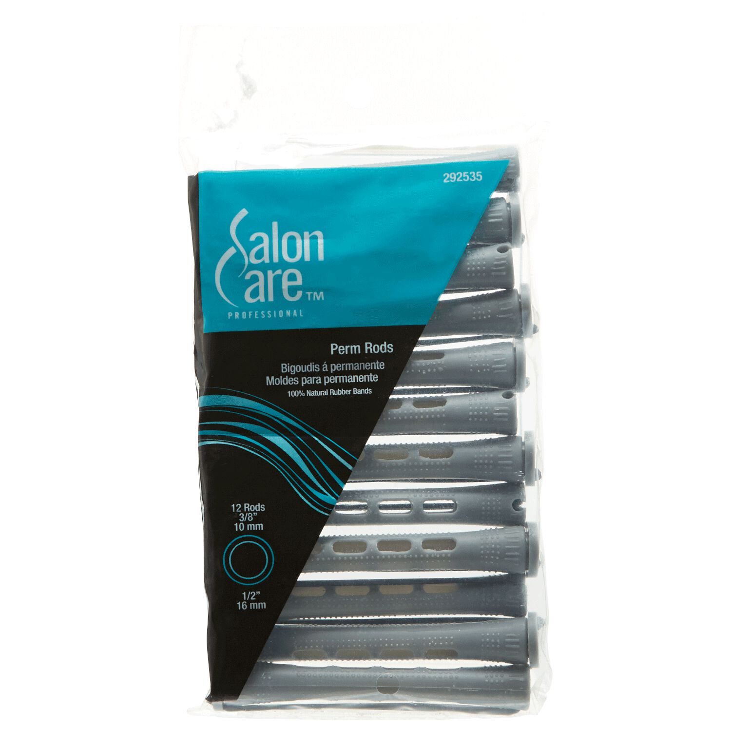 Salon Care Grey Long Curved Perm Rods | Perming Rods