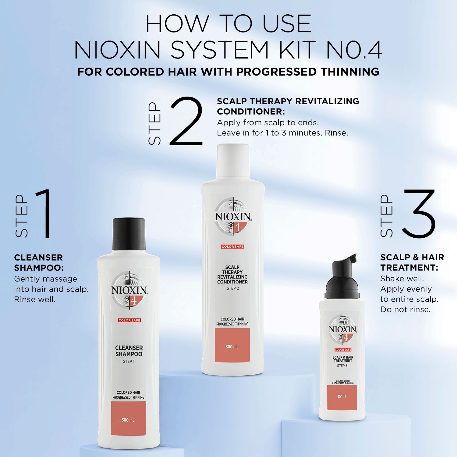 Nioxin System 4 Cleanser 33.8oz | Scalp Treatments