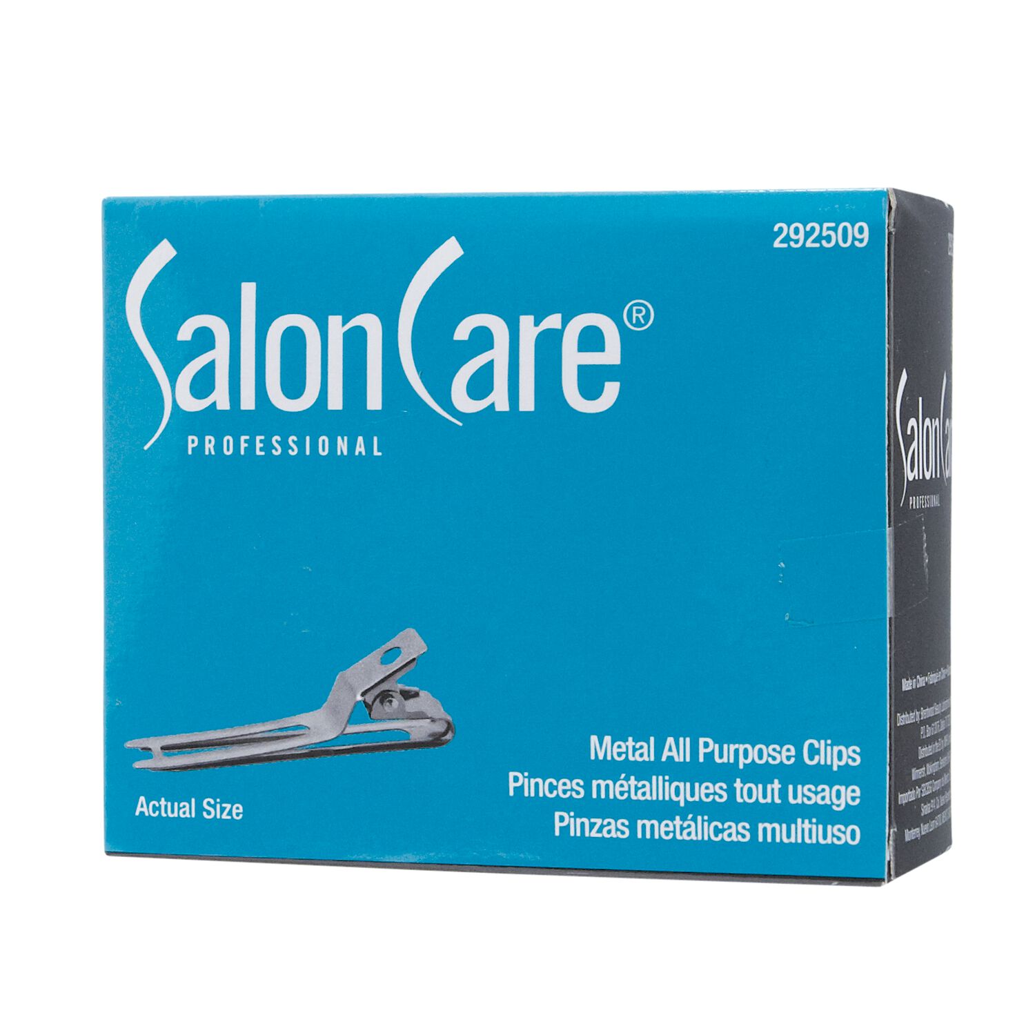 Salon Care All Purpose Metal Clips 80 Count | Hair Clips