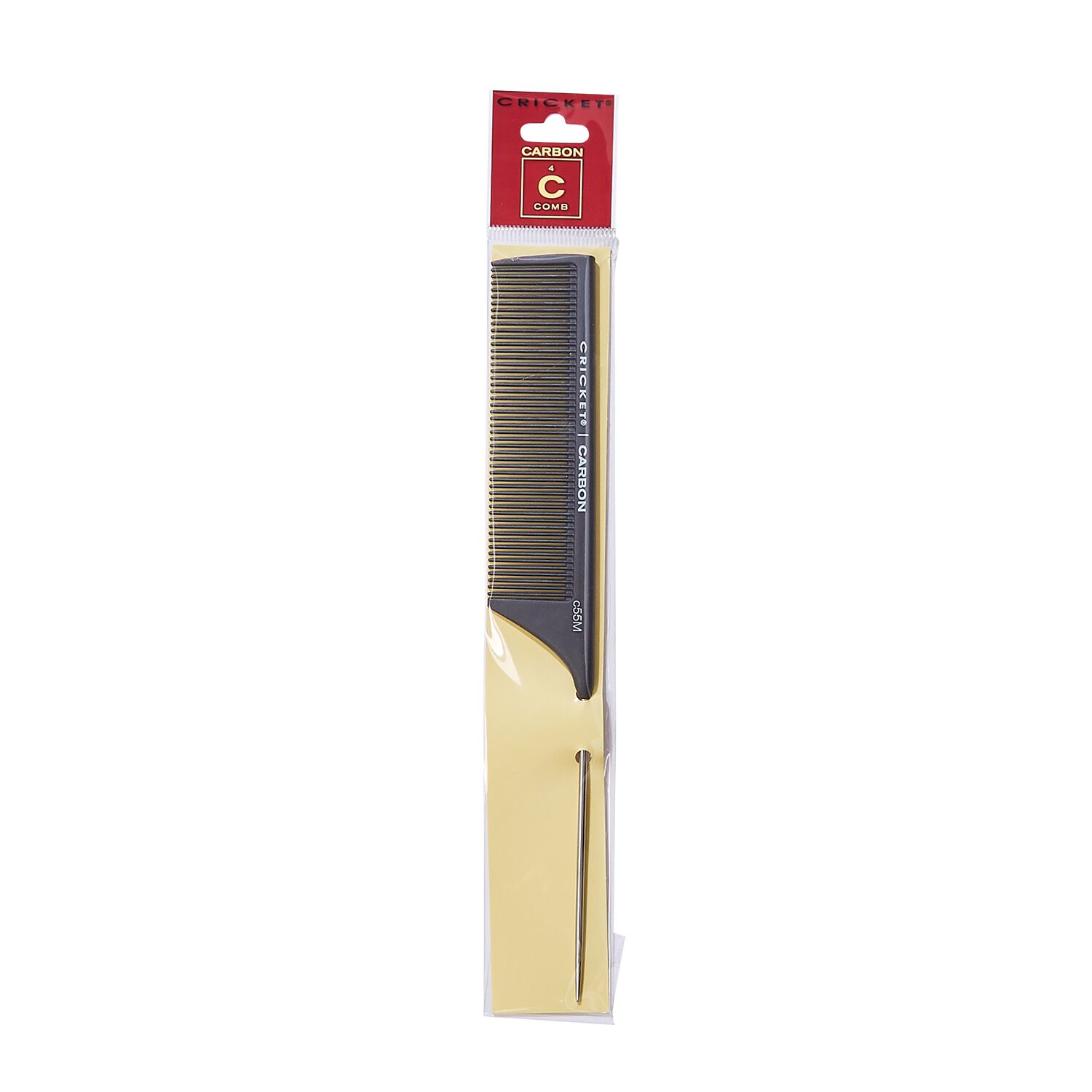Cricket C55M Medium Toothed Metal Rattail | combs | Sally Beauty