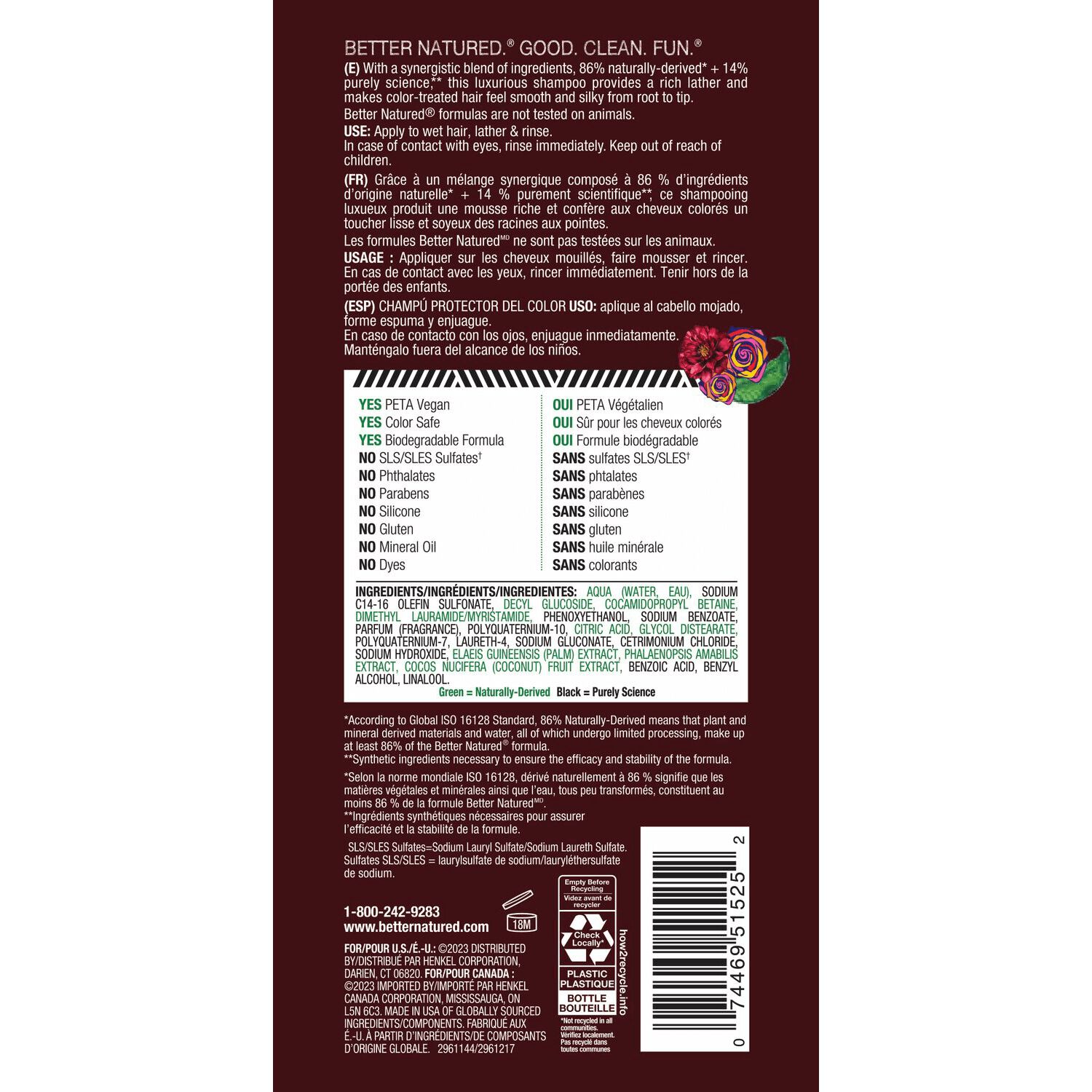 Better Natured Color Care Shampoo | Sally Beauty