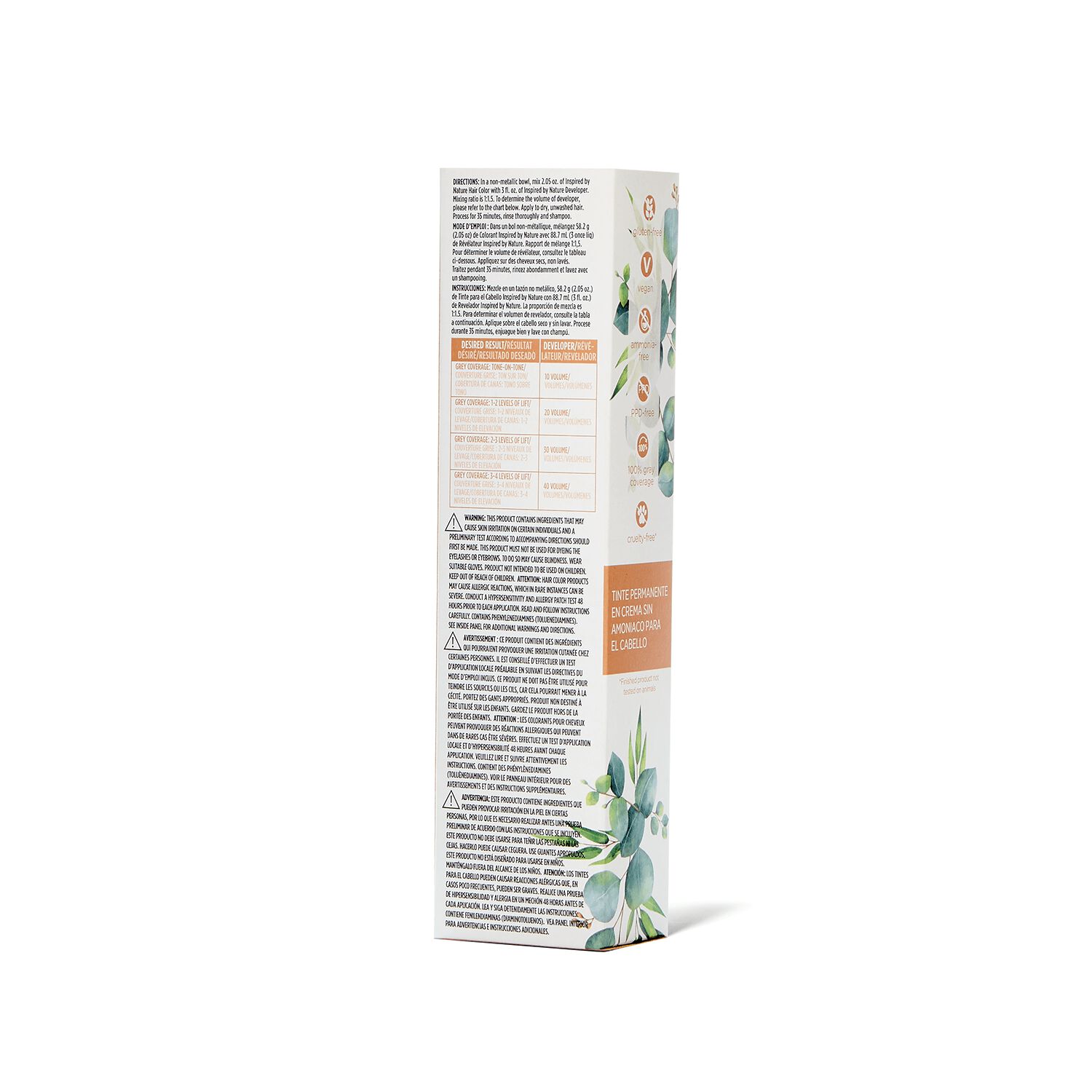 Inspired By Nature Ammonia-Free Permanent Crème Hair Color | Permanent ...