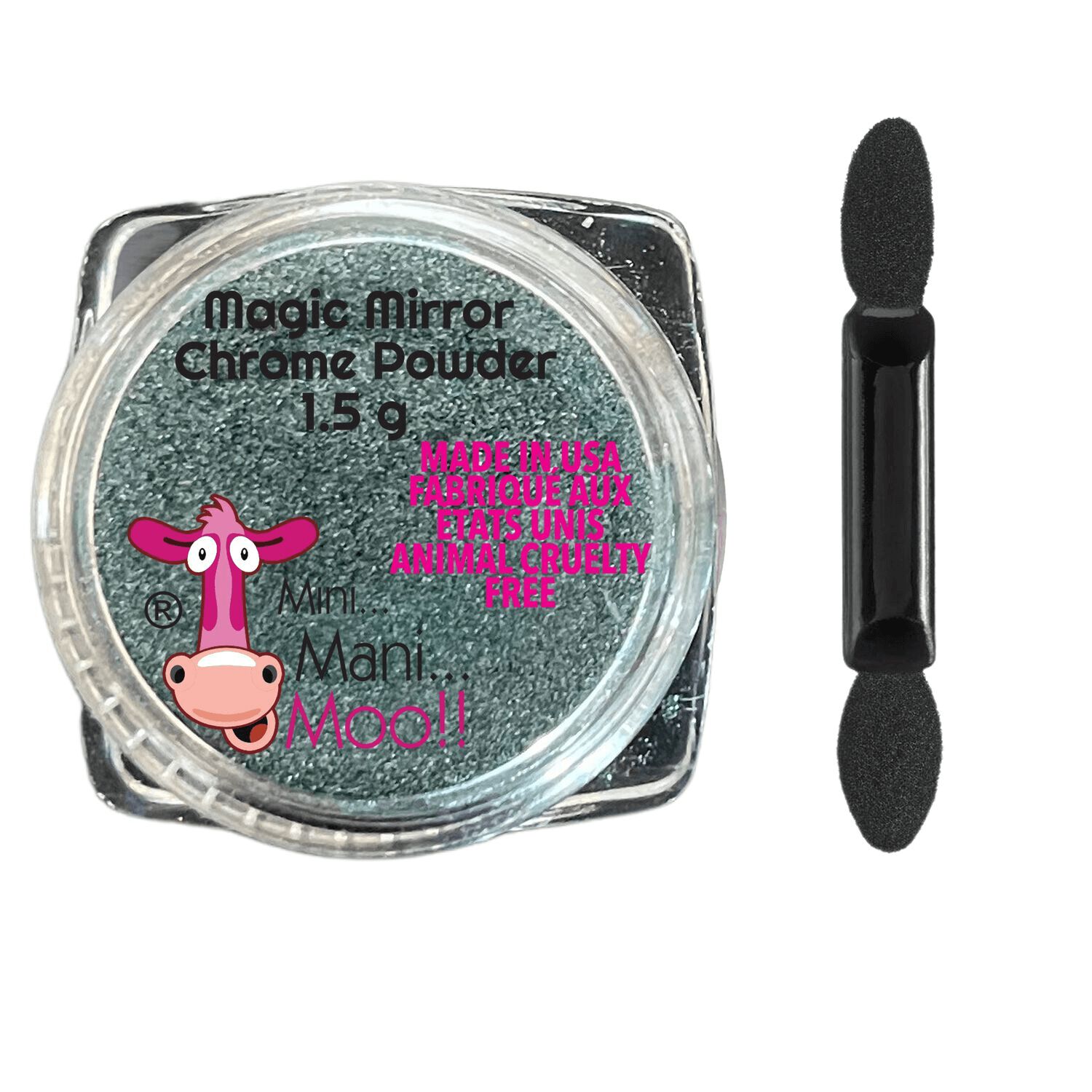 Mini Mani Moo Magic Mirror Chrome Powder Aqua | Sally Beauty