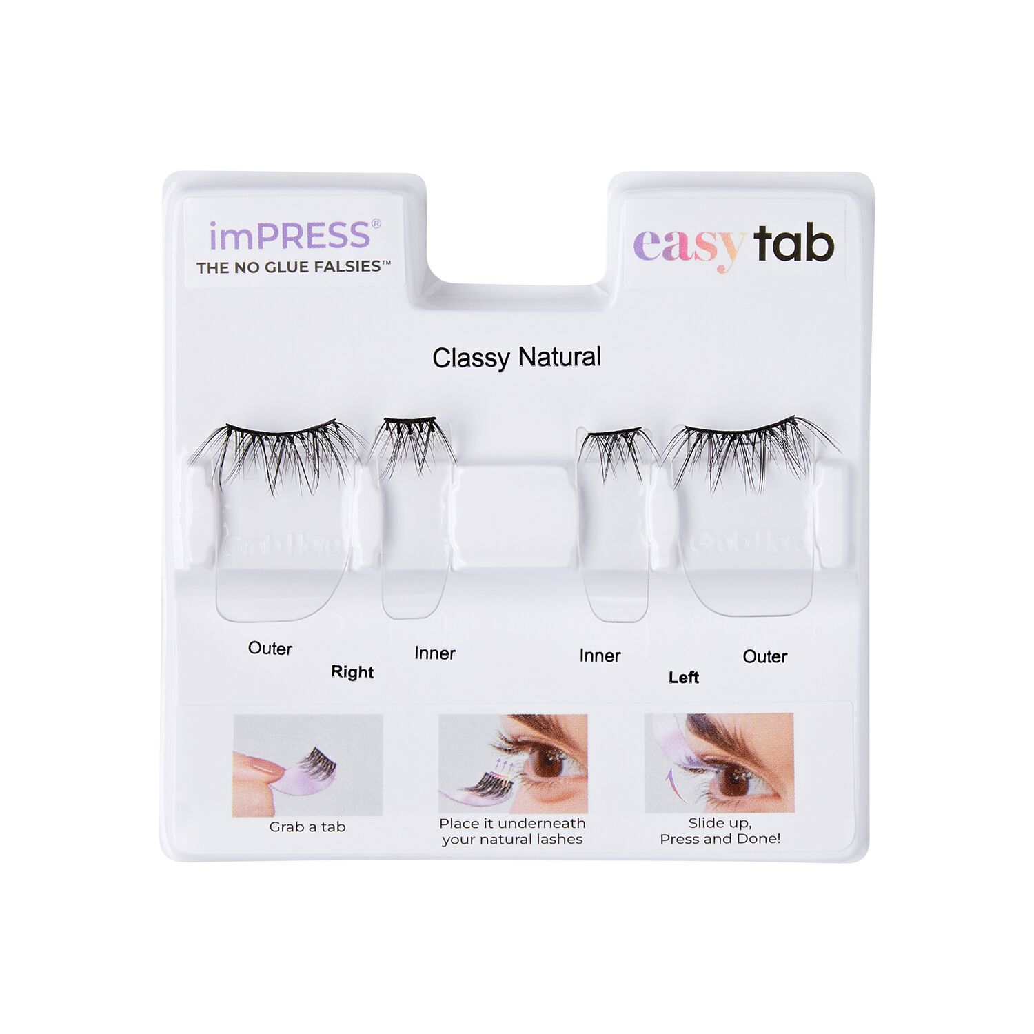 KISS Sleek Natural Press on Falsies Easy Tab | False Eyelash | Sally Beauty