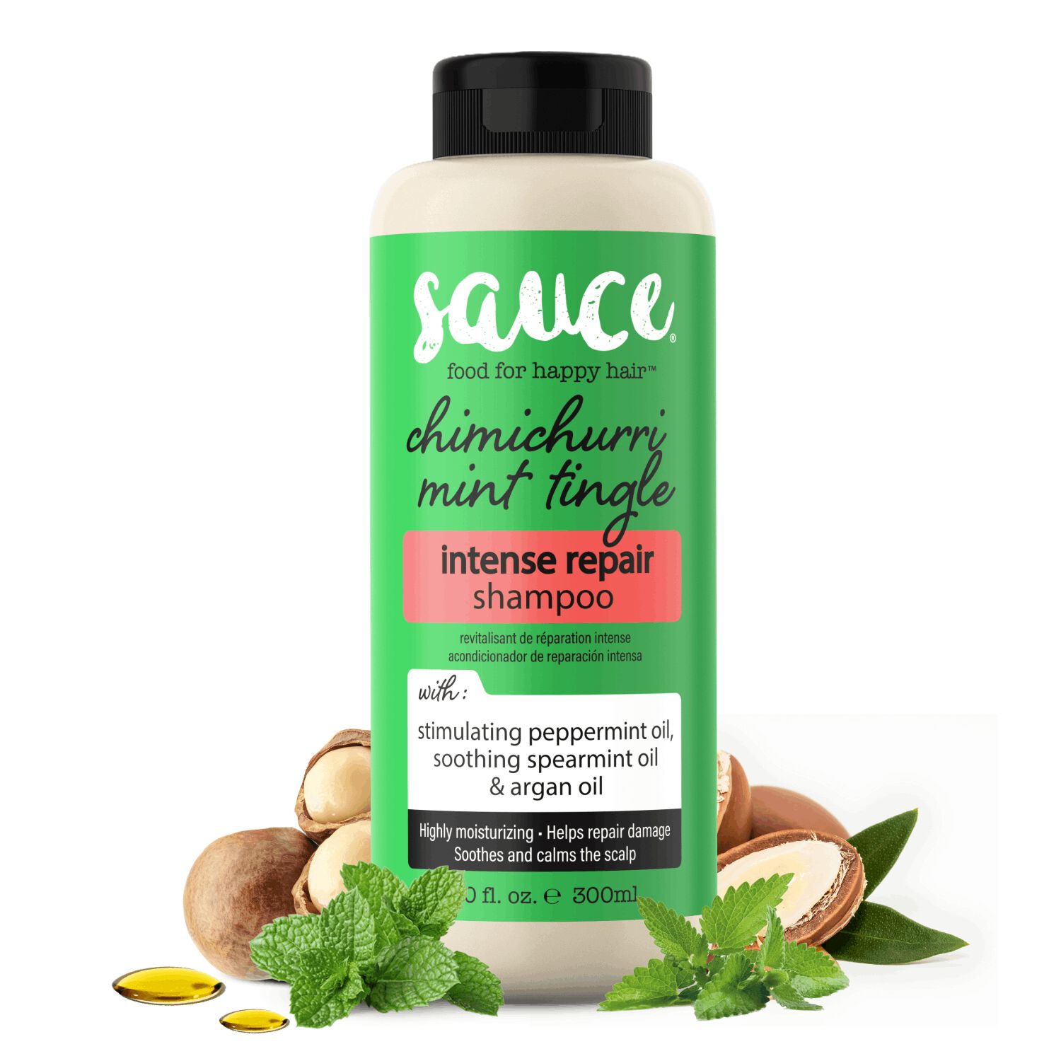 Chimichurri Mint Tingle Intense Repair Shampoo by Sauce Beauty ...