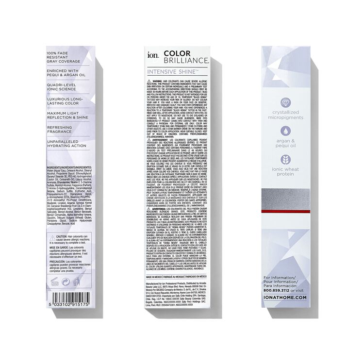 Ion 3R Dark Red Brown Permanent Creme Hair Color by Color Brilliance ...