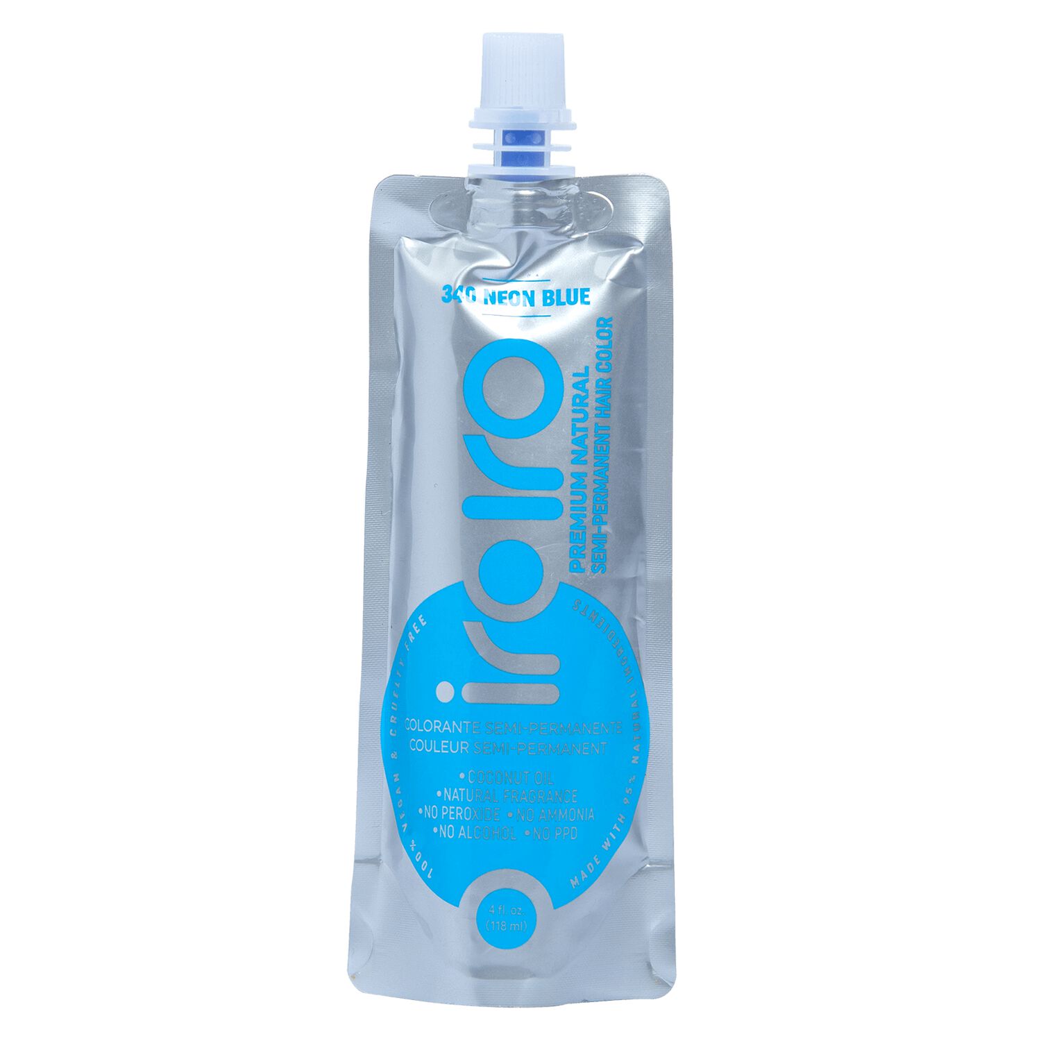iroiro 340 Neon Blue Premium Natural Semi Permanent Hair Color | Semi ...