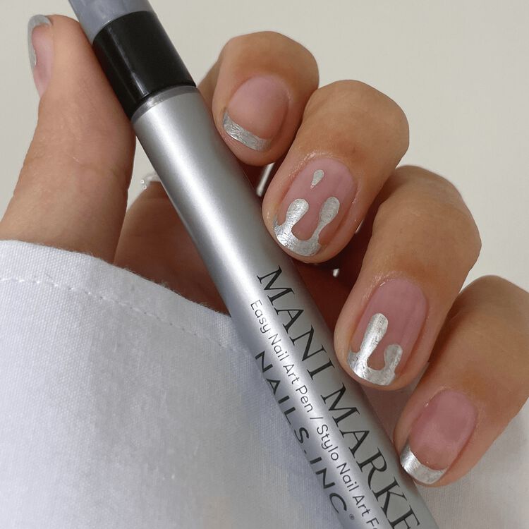 Nails INC Silver Mani Marker | Nail Polish Mani Marker | Sally Beauty
