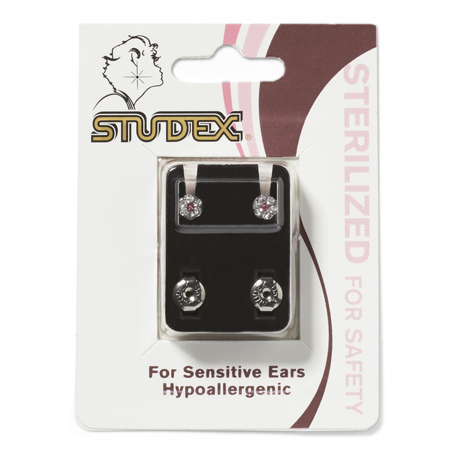 Studex Pink Daisy Universal Piercing Earrings 5mm | Earrings