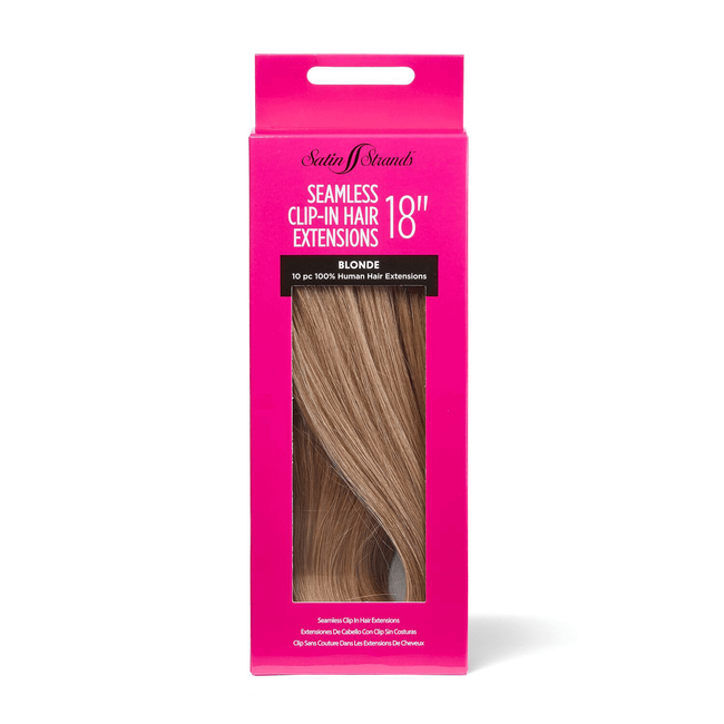 Satin Strands Blonde 18 Inch Seamless Clip-in Hair Extensions | Sally ...