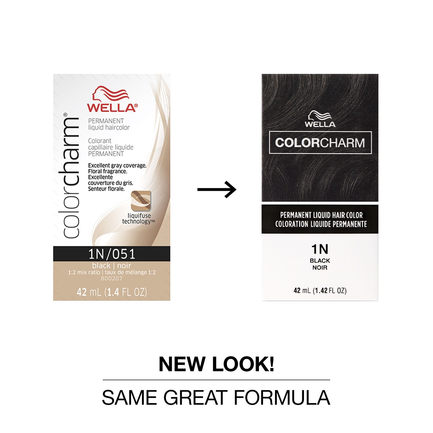1N Black colorcharm Liquid Permanent Hair Color by Wella | Hair Color ...