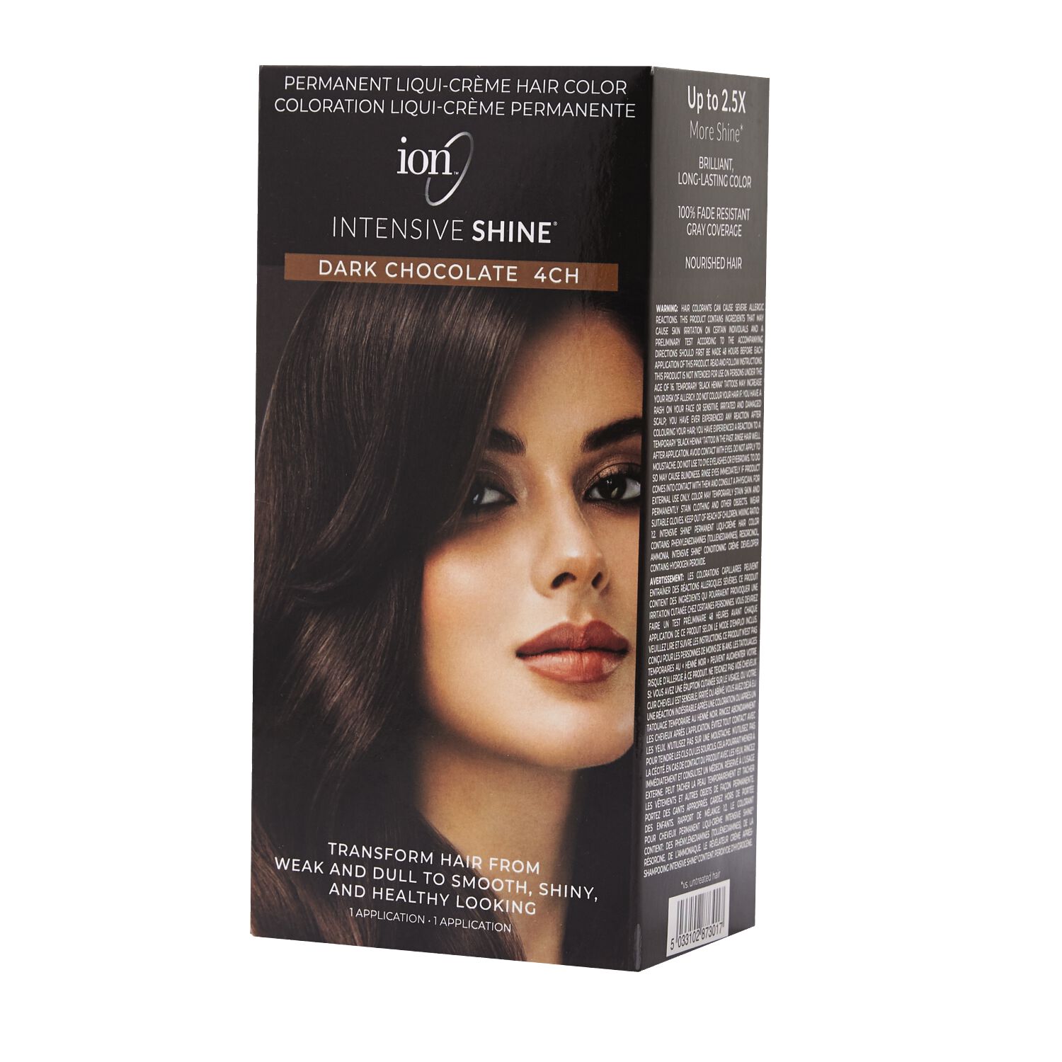 ion Intensive Shine Hair Color Kit Dark Chocolate 4CH | Hair Color Kit ...