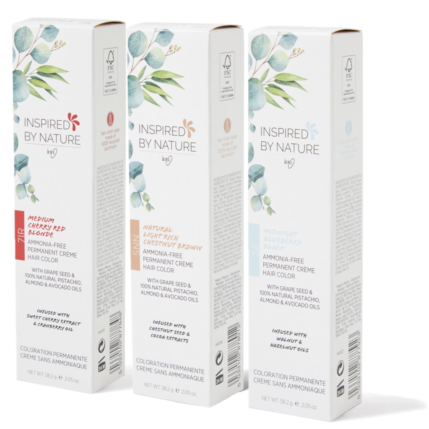 Inspired By Nature Ammonia-Free Permanent Crème Hair Color | Permanent ...