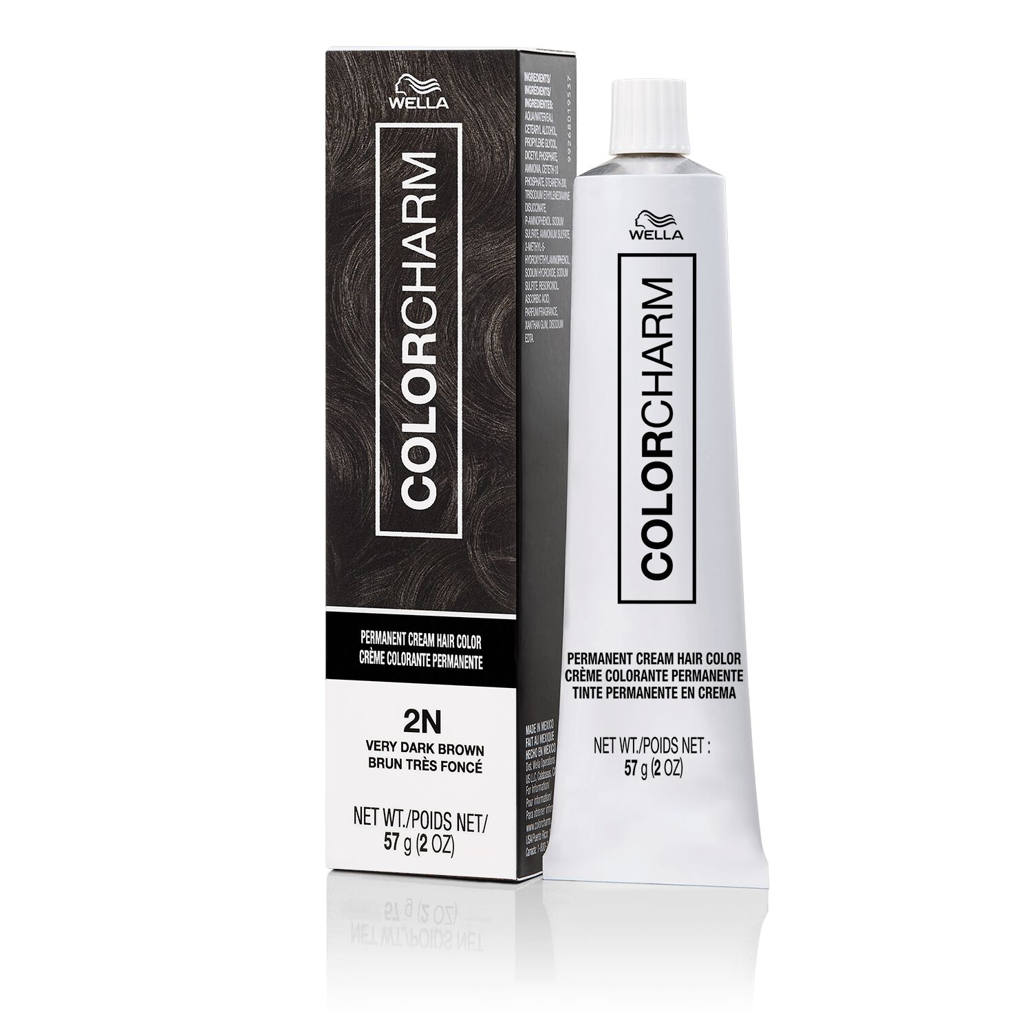 Wella colorcharm 2N Very Dark Brown Permanent Cream Hair Color | Hair ...