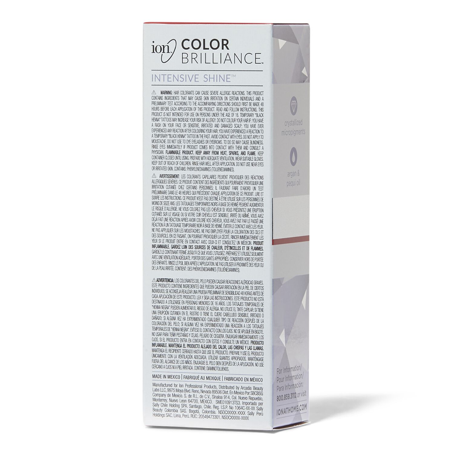 Ion 5R Light Red Brown Permanent Liquid Hair Color by Color Brilliance ...
