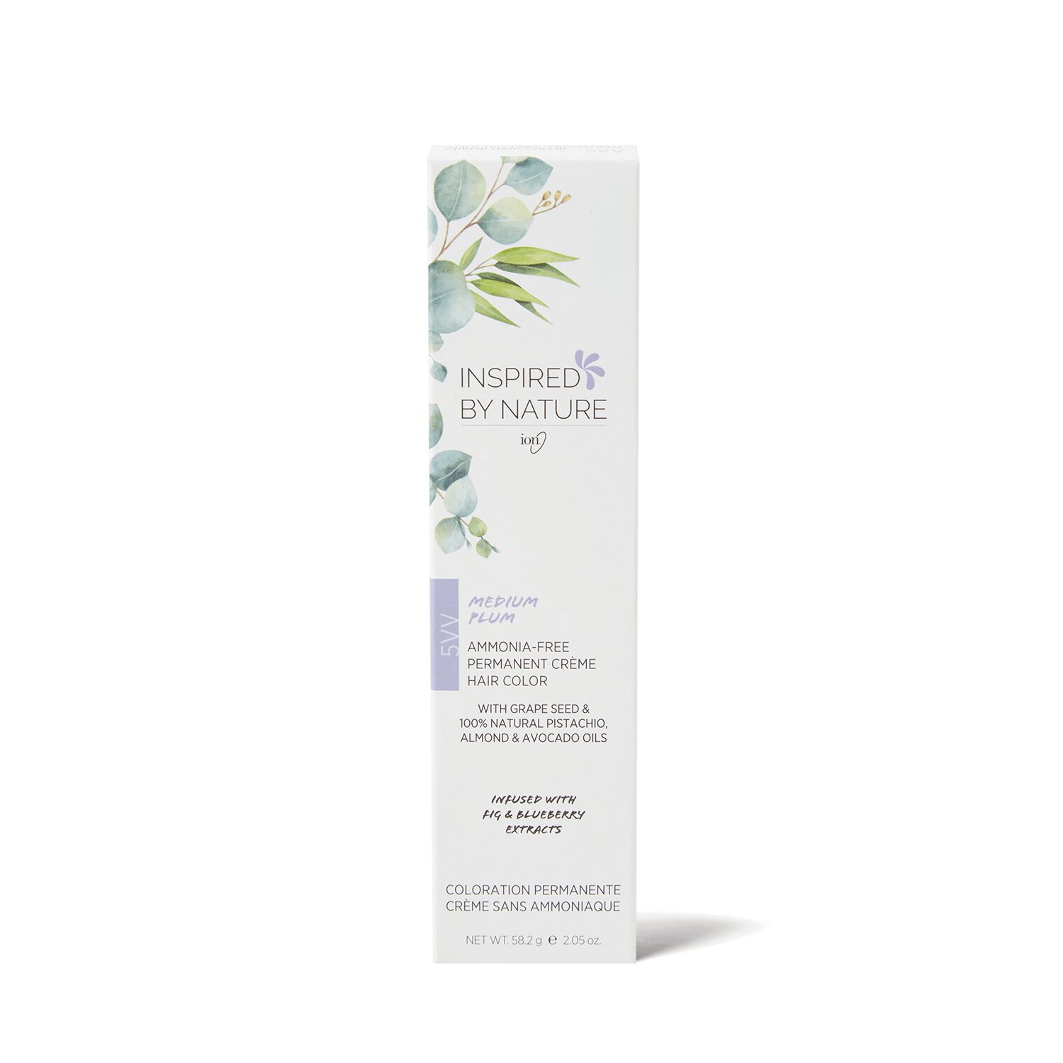 Inspired By Nature Ammonia-Free Permanent Hair Color Medium Plum 5VV ...