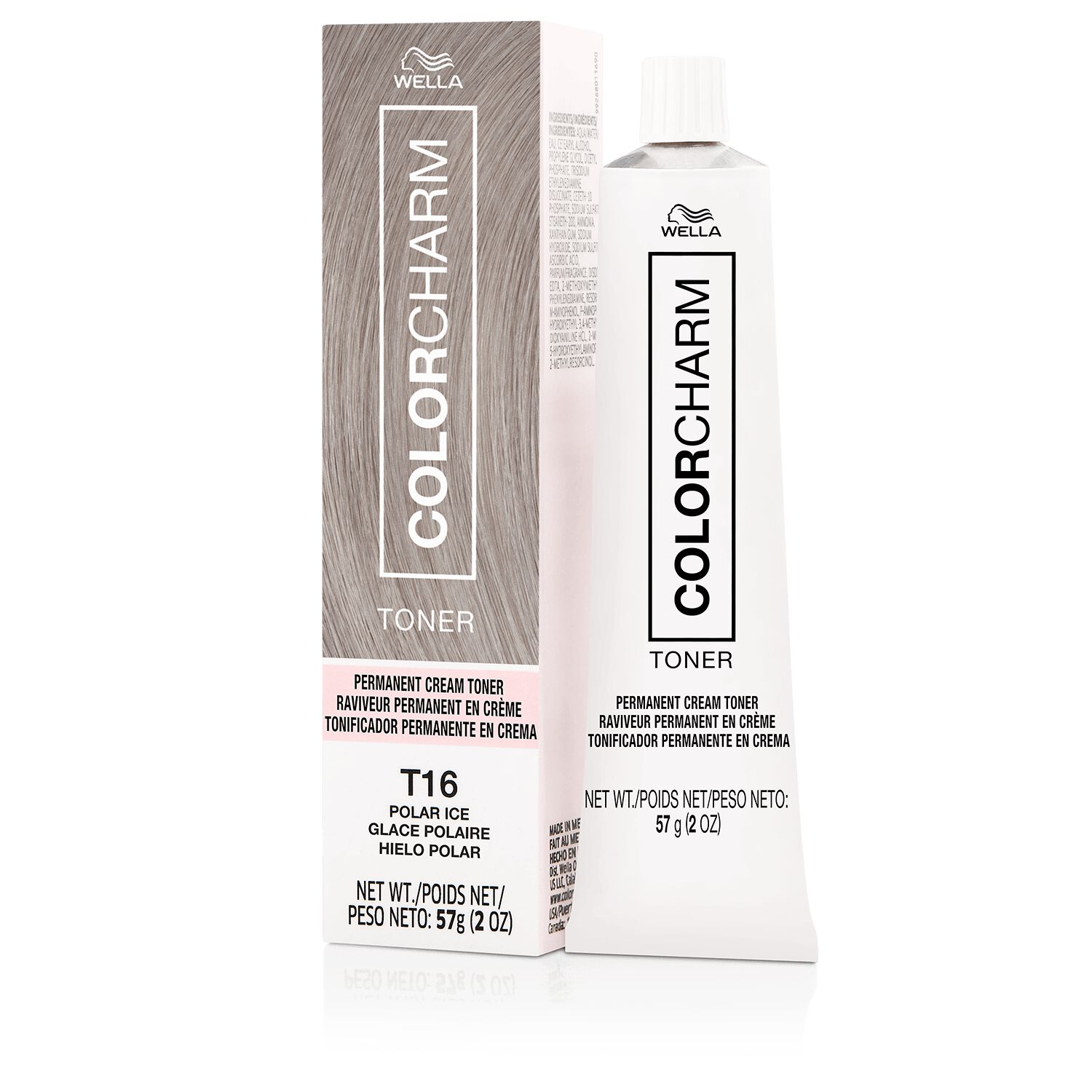 Wella colorcharm T16 Polar Ice Permanent Cream Toner | Sally Beauty