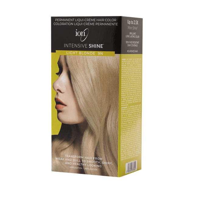 ion Intensive Shine Hair Color Kit Light Brown 9N | Hair Color Kit ...