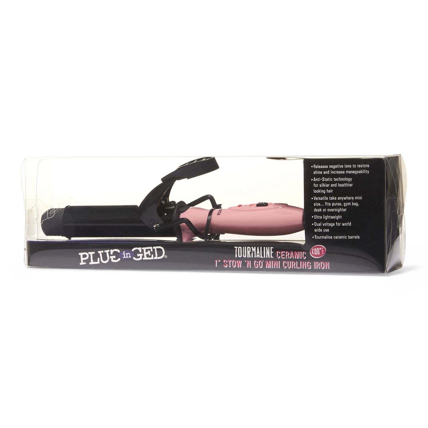 Plugged In Stow N Go Travel Curling Iron