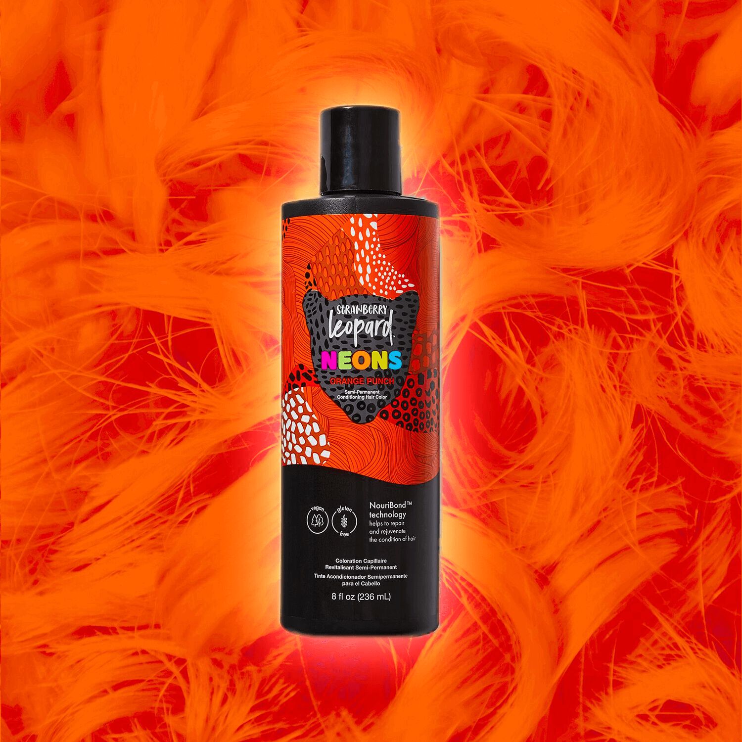 Strawberry Leopard Orange Punch Neon Semi Permanent Conditioning Hair ...