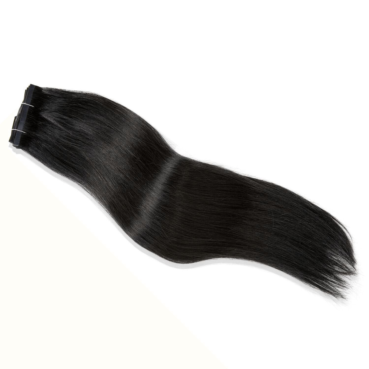 Satin Strands Black 18 Inch Seamless Clip-in Hair Extensions | Sally Beauty