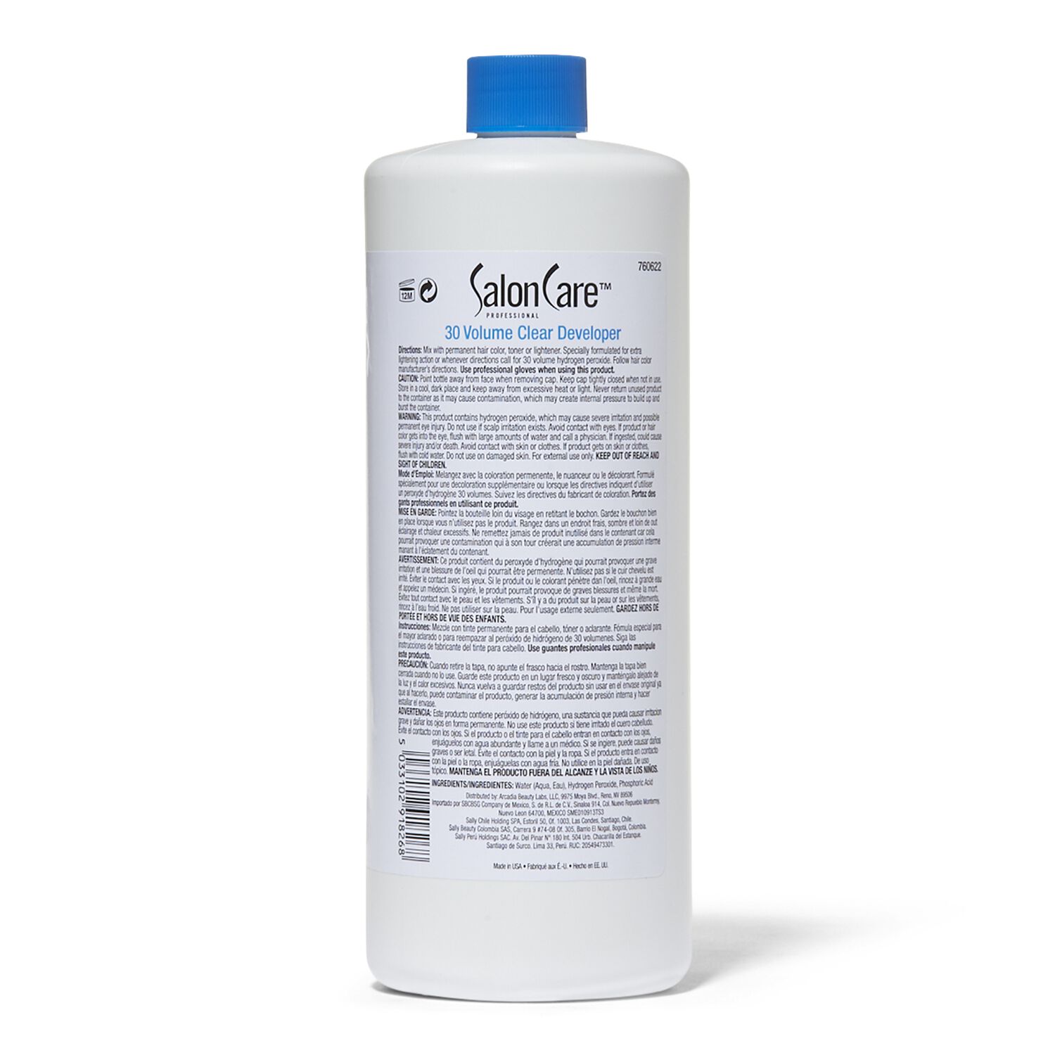 Salon Care 30 Volume Clear Developer 32.0 oz | Clear