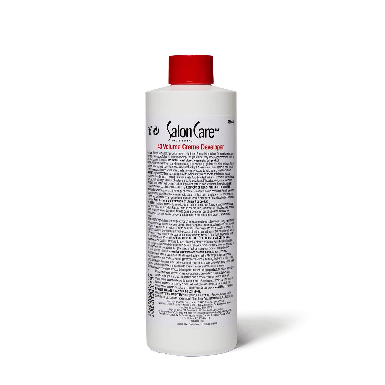Salon Care 40 Volume Creme Developer 16.0 oz | Color Developers