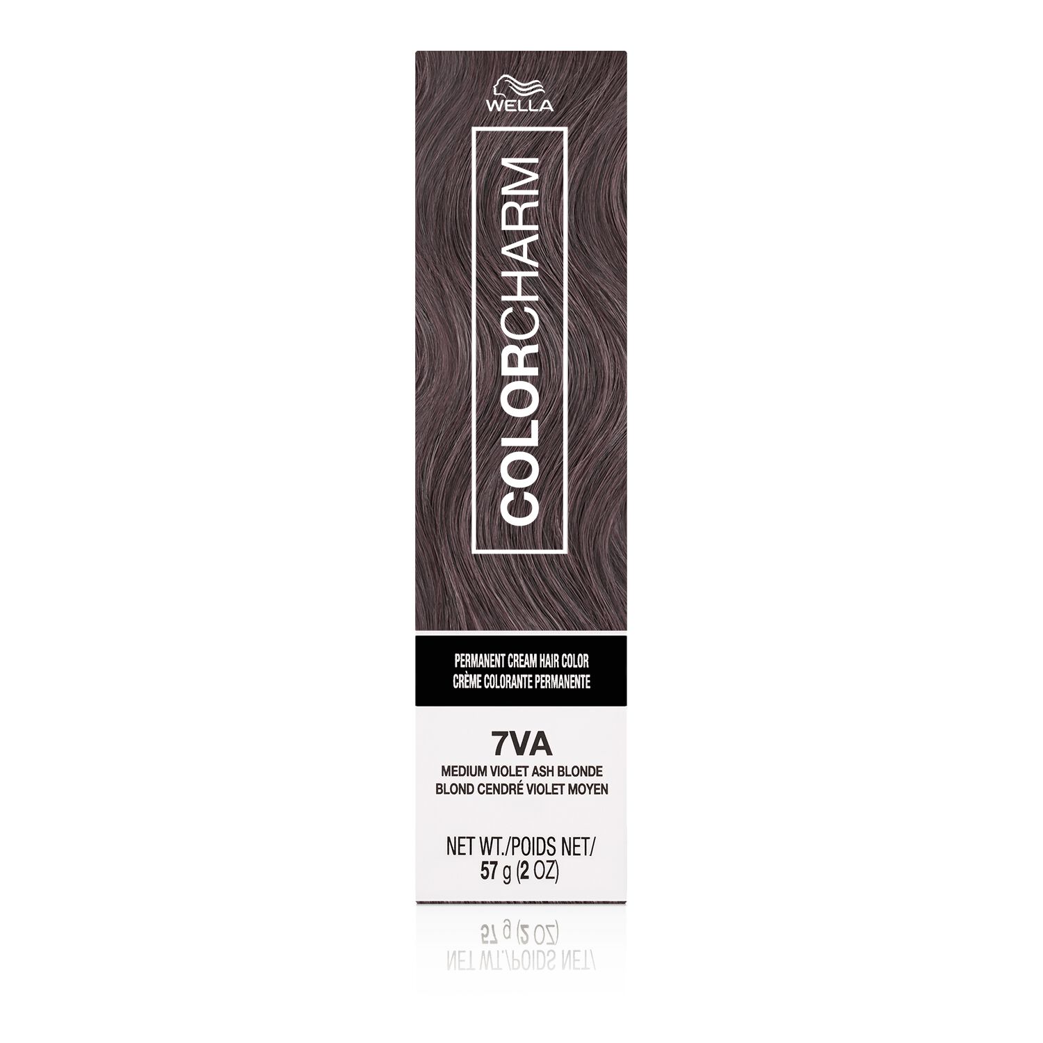 Wella colorcharm 7VA Medium Violet Ash Blonde Permanent Cream Hair ...