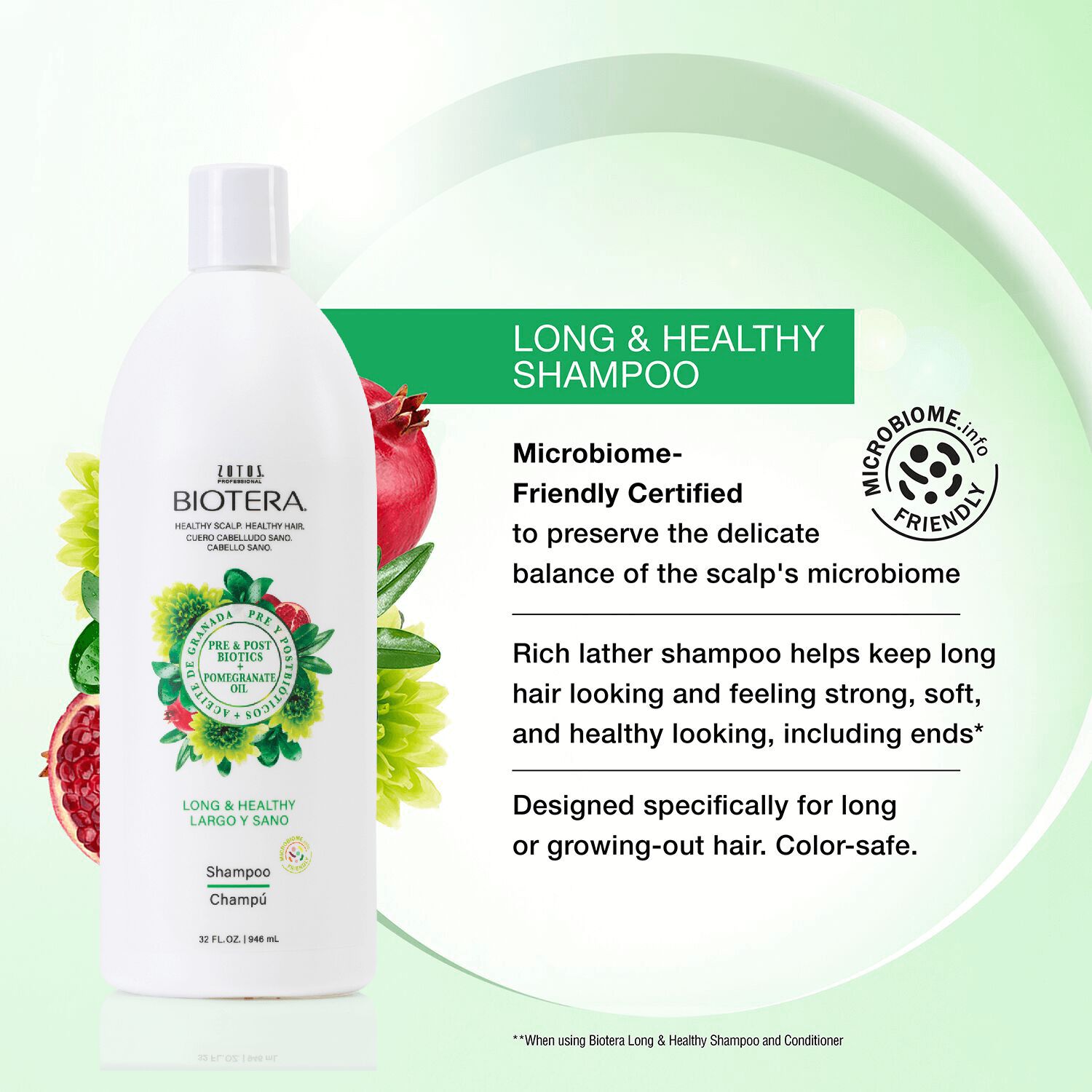 Biotera Long & Healthy Shampoo 32 oz | Sally Beauty
