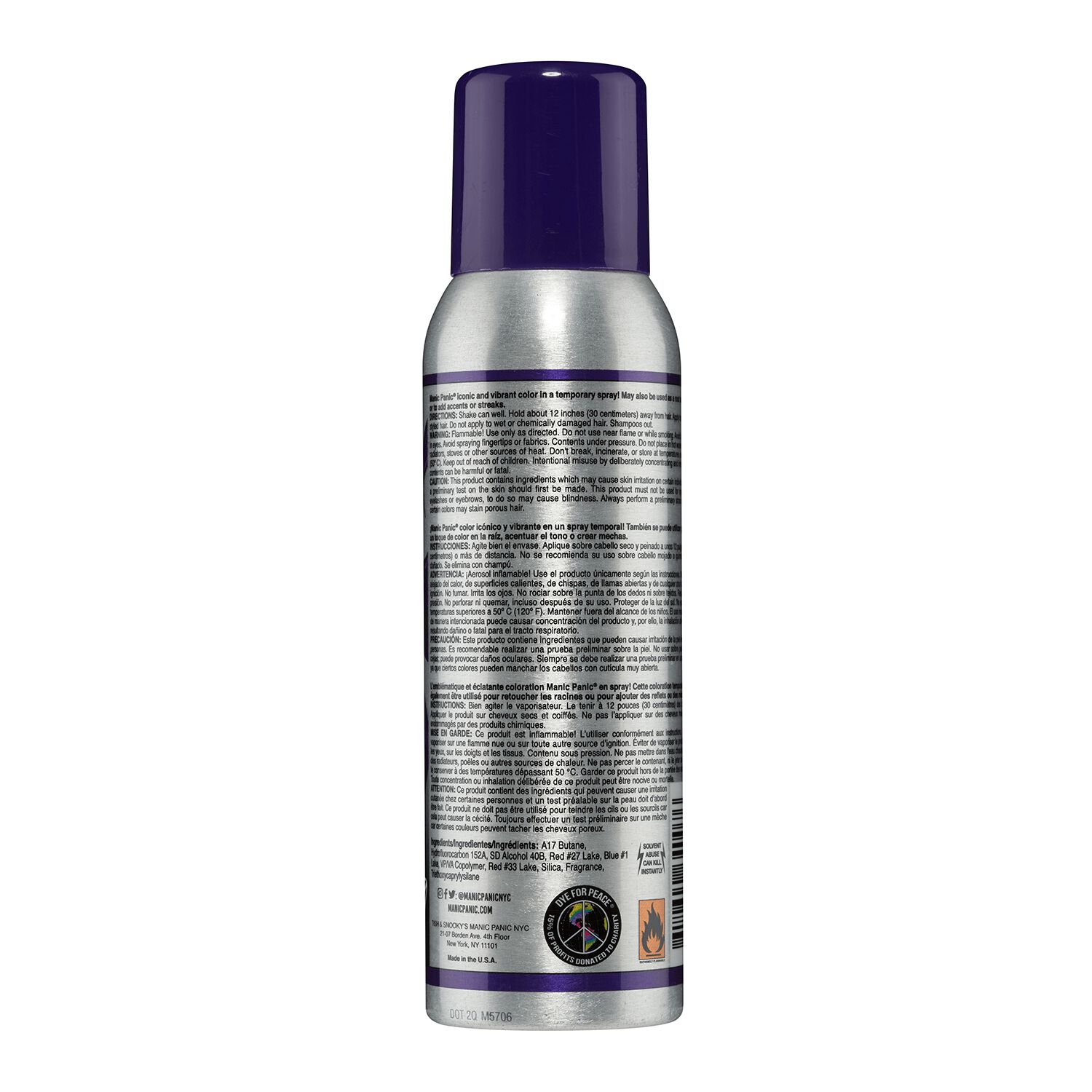 Manic Panic Ultra Violet Amplified™ Temporary Spray-on Color | Sally beauty