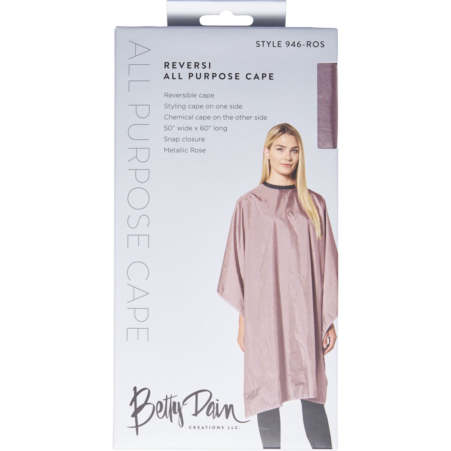 Reversible Metallic Rose Cape by Betty Dain Creations | Capes, Smocks ...