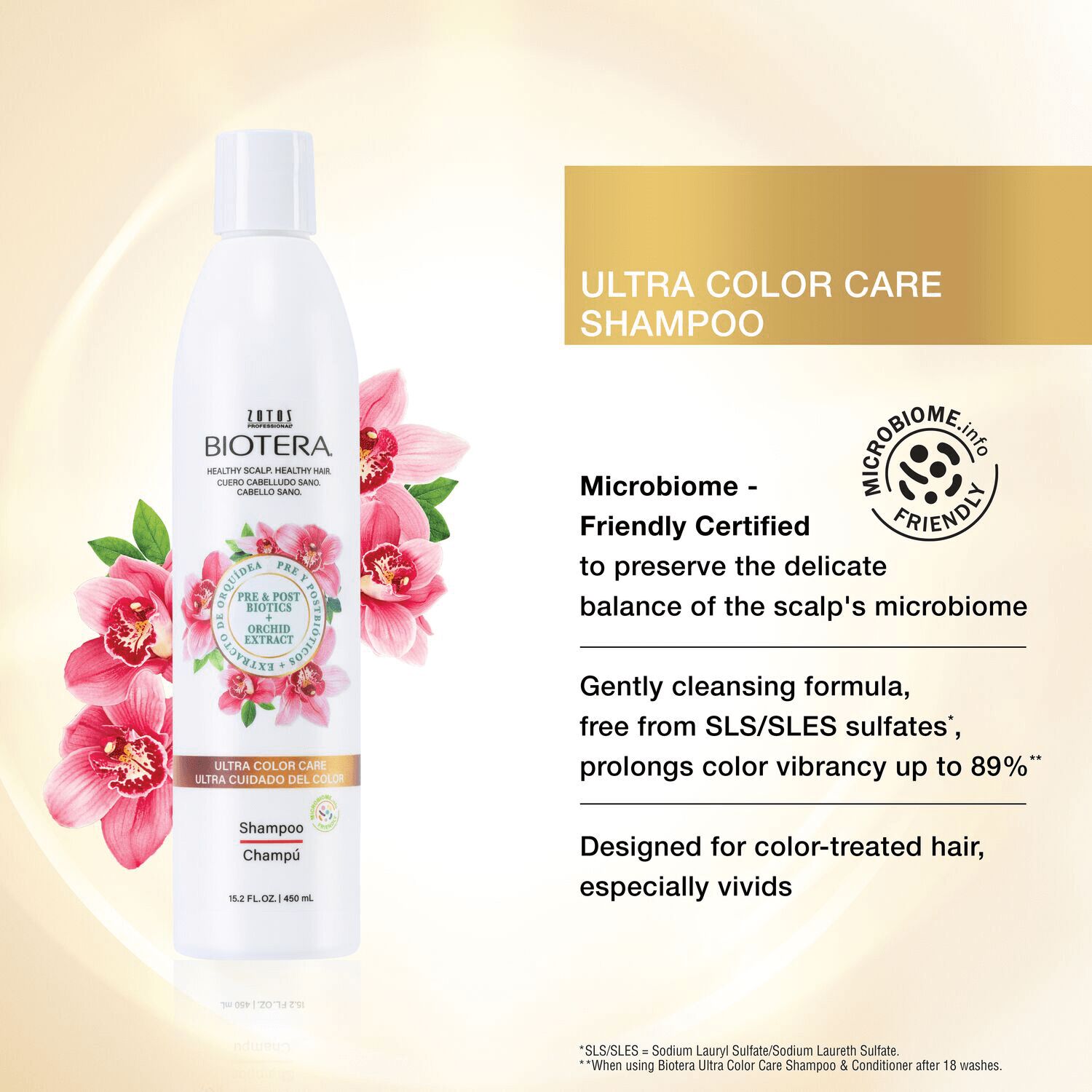 Biotera Ultra Color Care Shampoo With Orchid Extract 15.2 oz | Sally Beauty