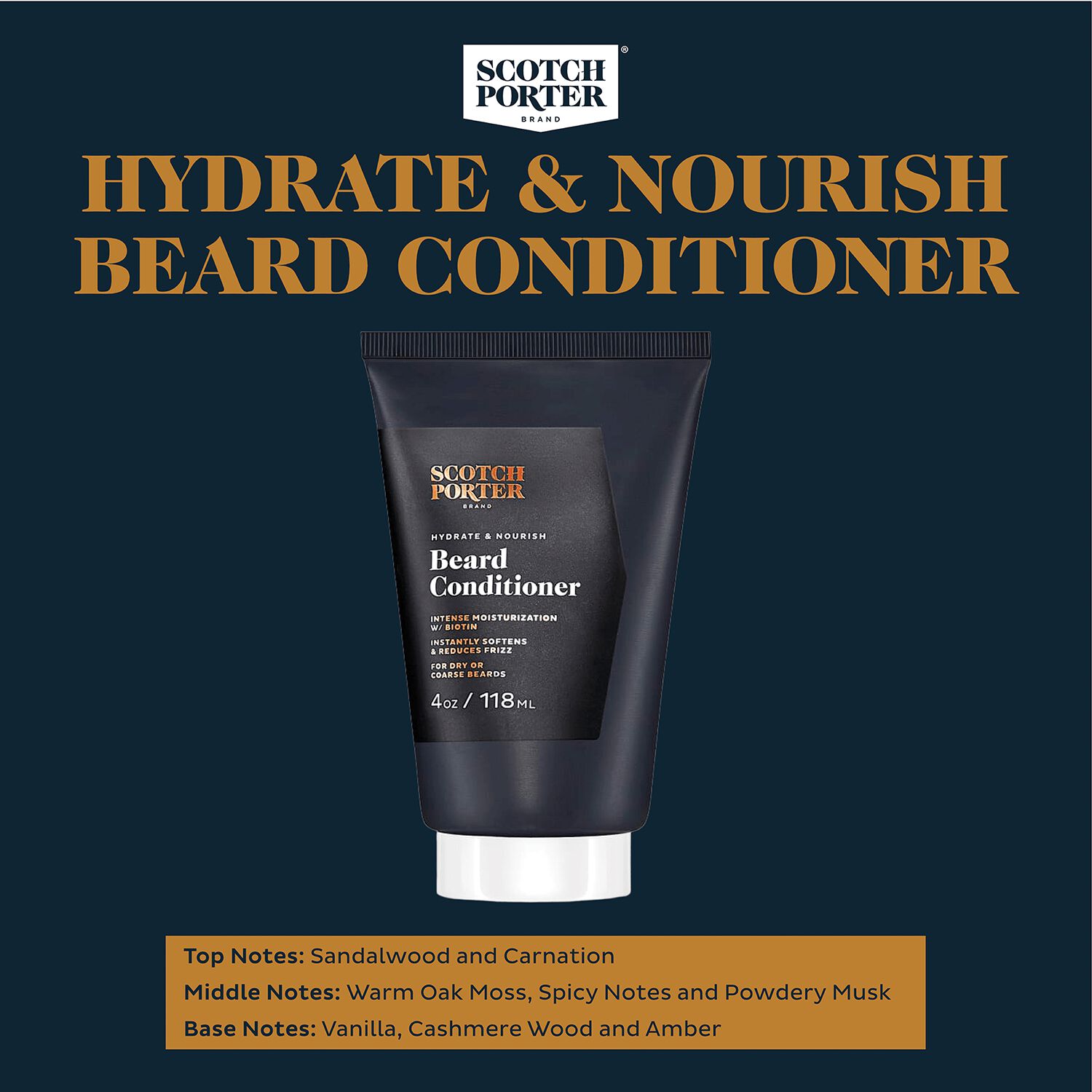 Scotch Porter Hydrate & Nourish Beard Conditioner 4 oz | Sally Beauty
