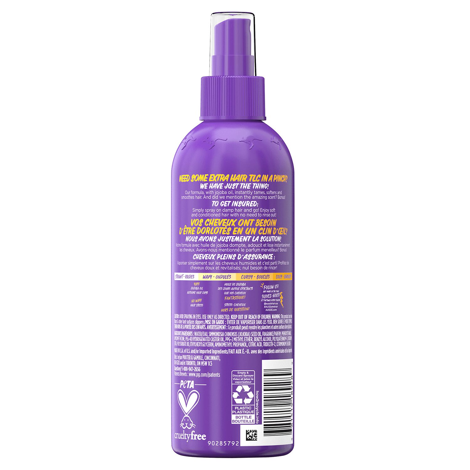 Aussie Hair Insurance Leave-In Conditioner 8 oz | Leave-In Conditioner ...