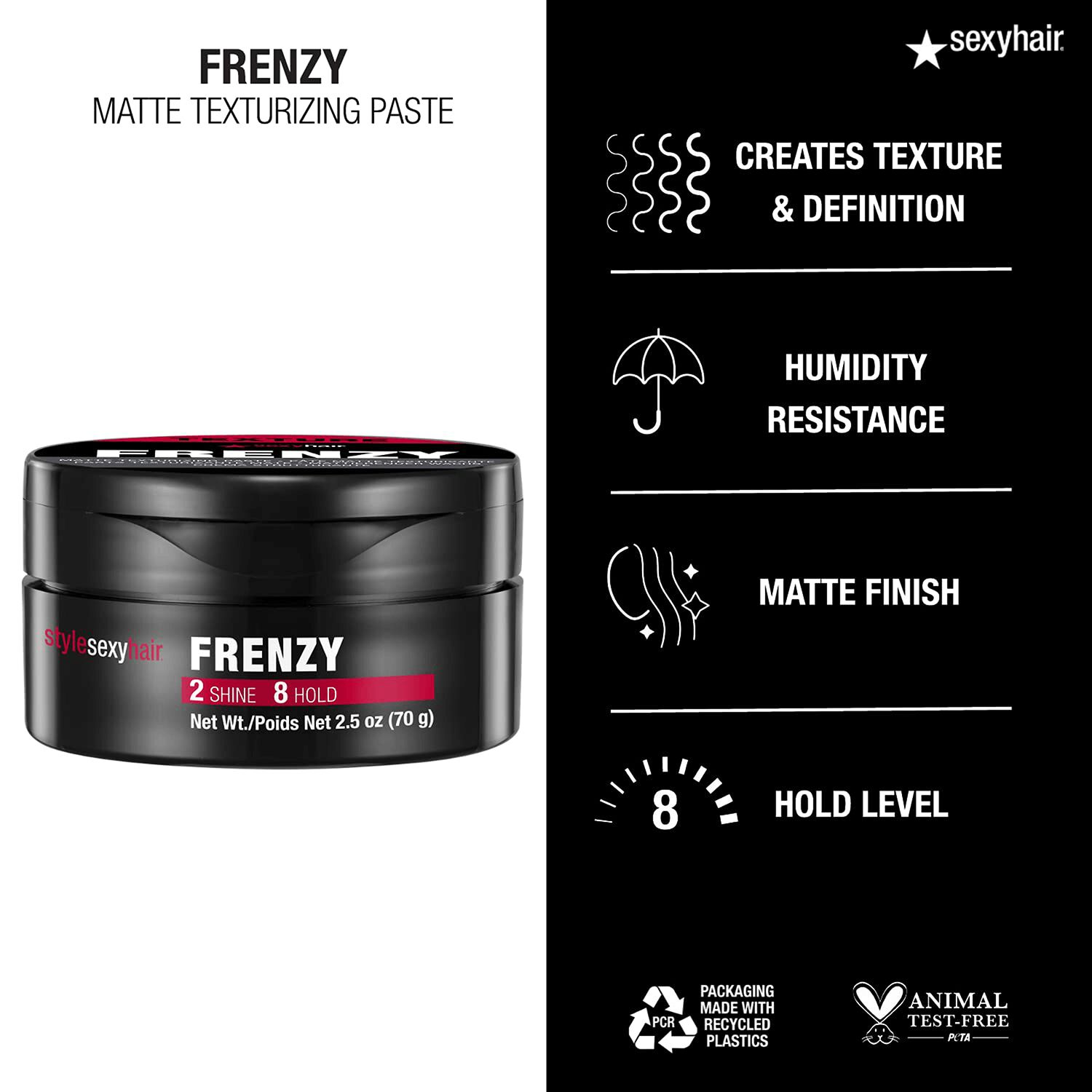 SexyHair Frenzy Matte Texturizing Paste | Sally Beauty