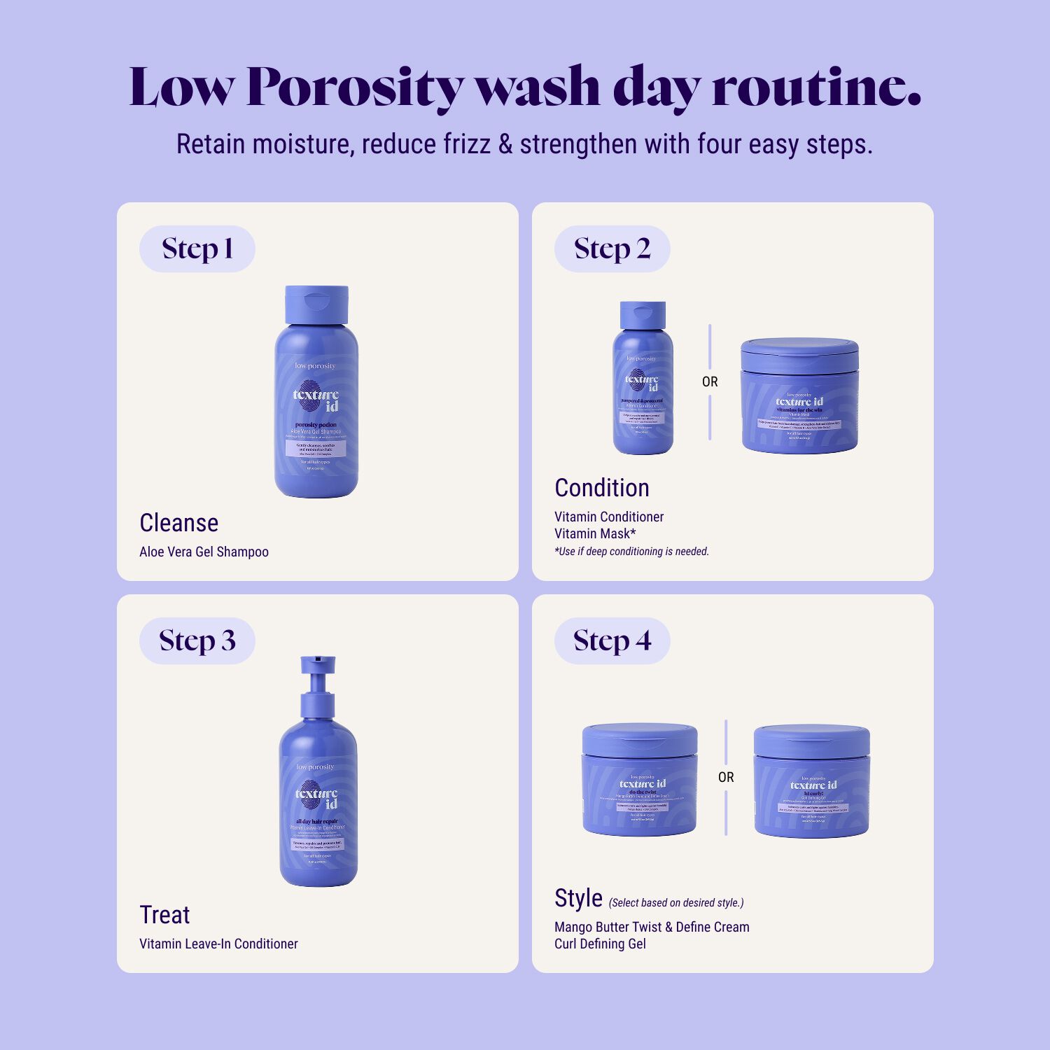 Texture ID Low Porosity Aloe Vera Gel Shampoo | Sally Beauty